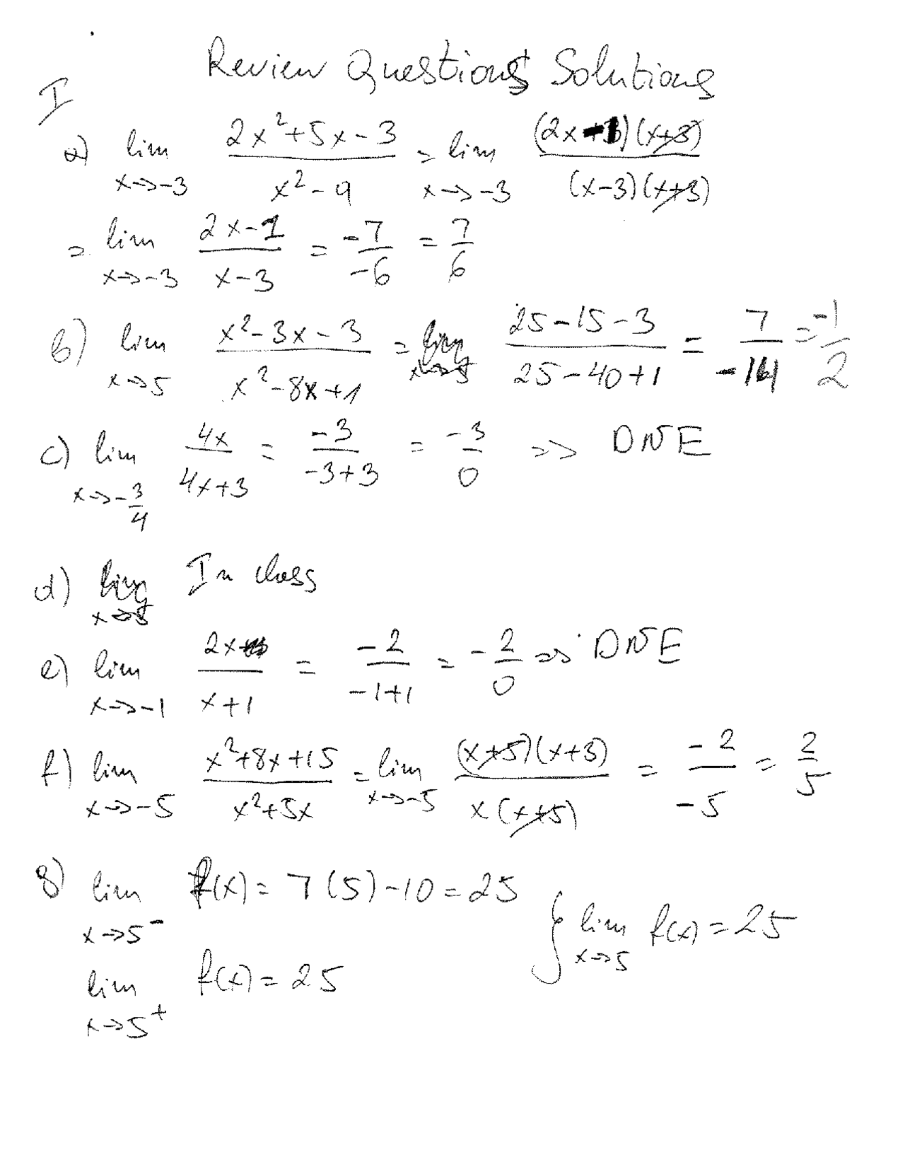 Review Questions With Solutions Quantitative Analysis Math 1100