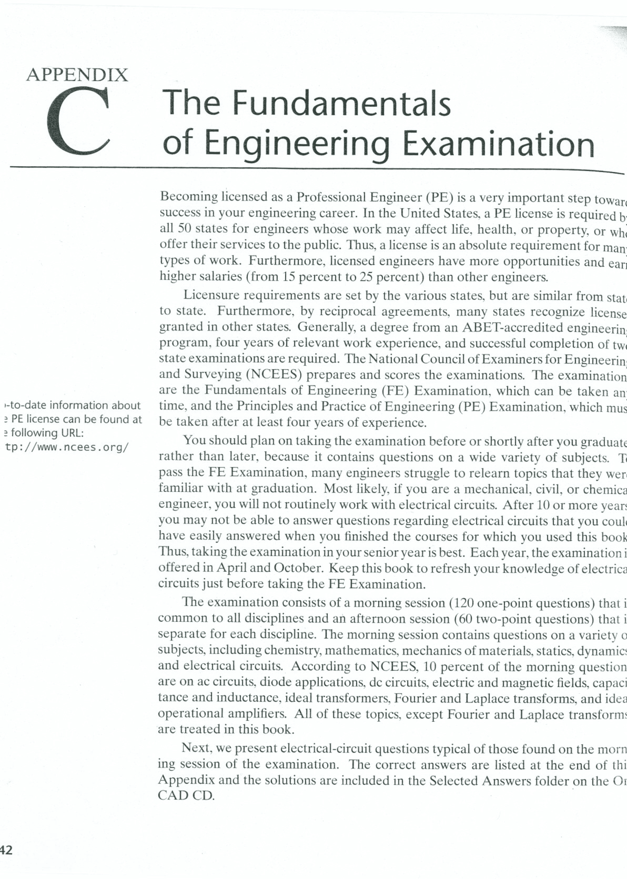 Fundamentals Of Engineering Examination Handout Ee 100 Docsity