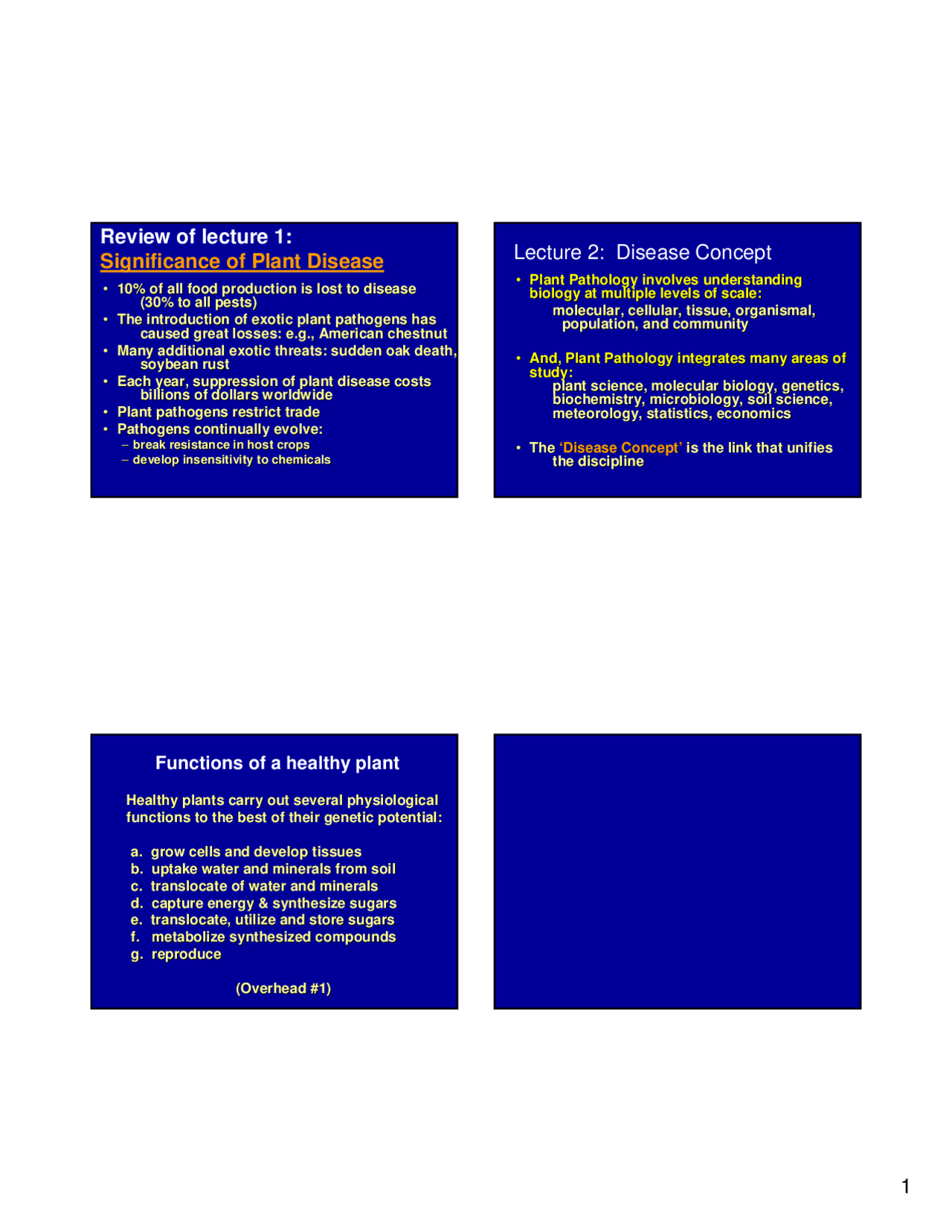 Disease Concept Lecture Slides Bot 350 Docsity
