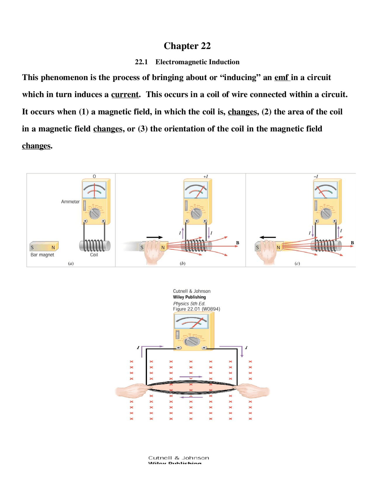 Notes On Electromagnetic Induction General Physics Phys 2002 Docsity