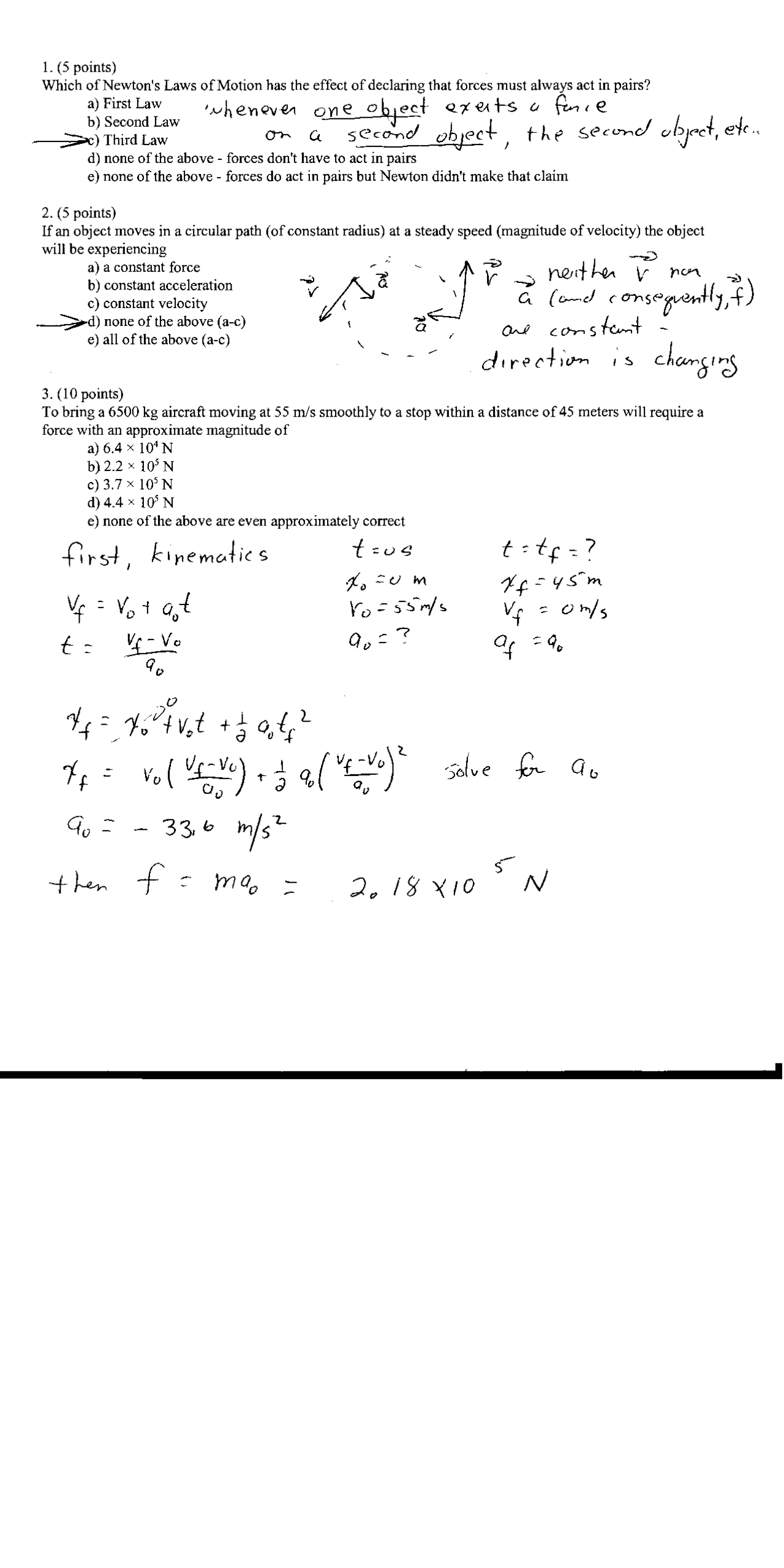 Newton's law and main concepts about physics: exercises solved | PHYS ...