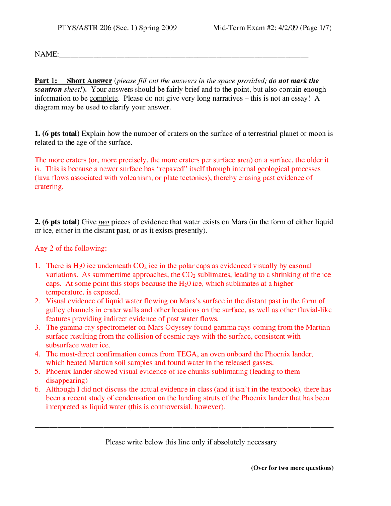 Midterm Exam 2 Questions With Solutions Our Golden Age Of Planetary