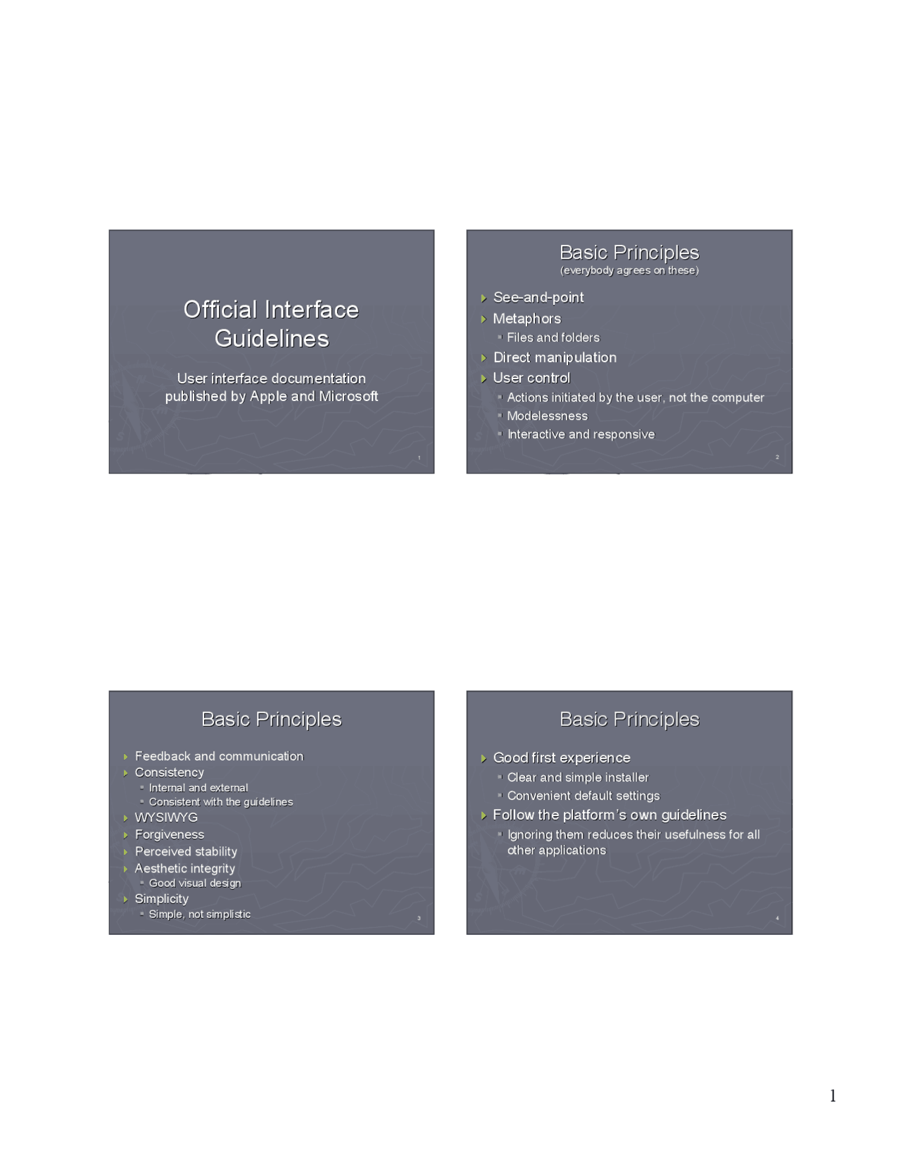 Official Interface Guidelines - Human-Computer Interaction | CS 5540 ...