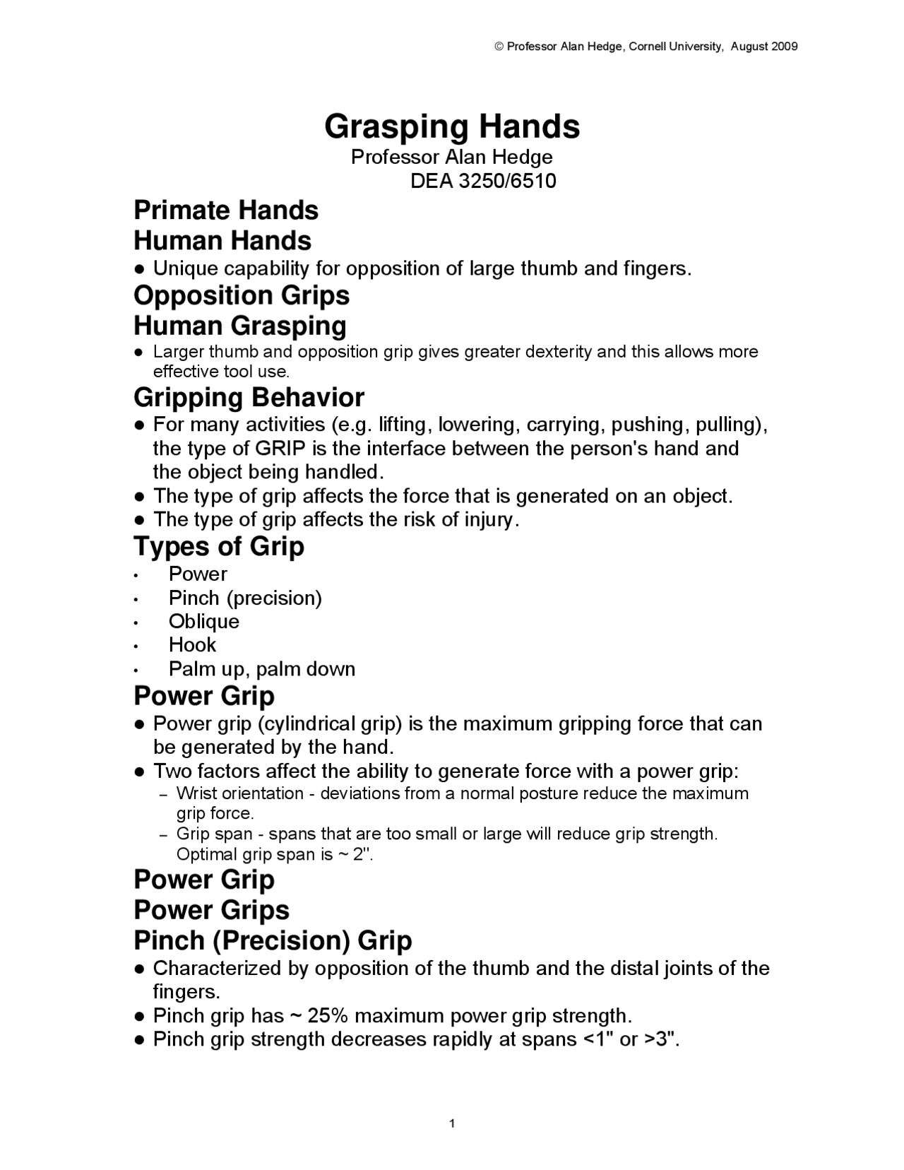 Grasping Hands - Human Factors: Ergonomics, Anthropometrics ...