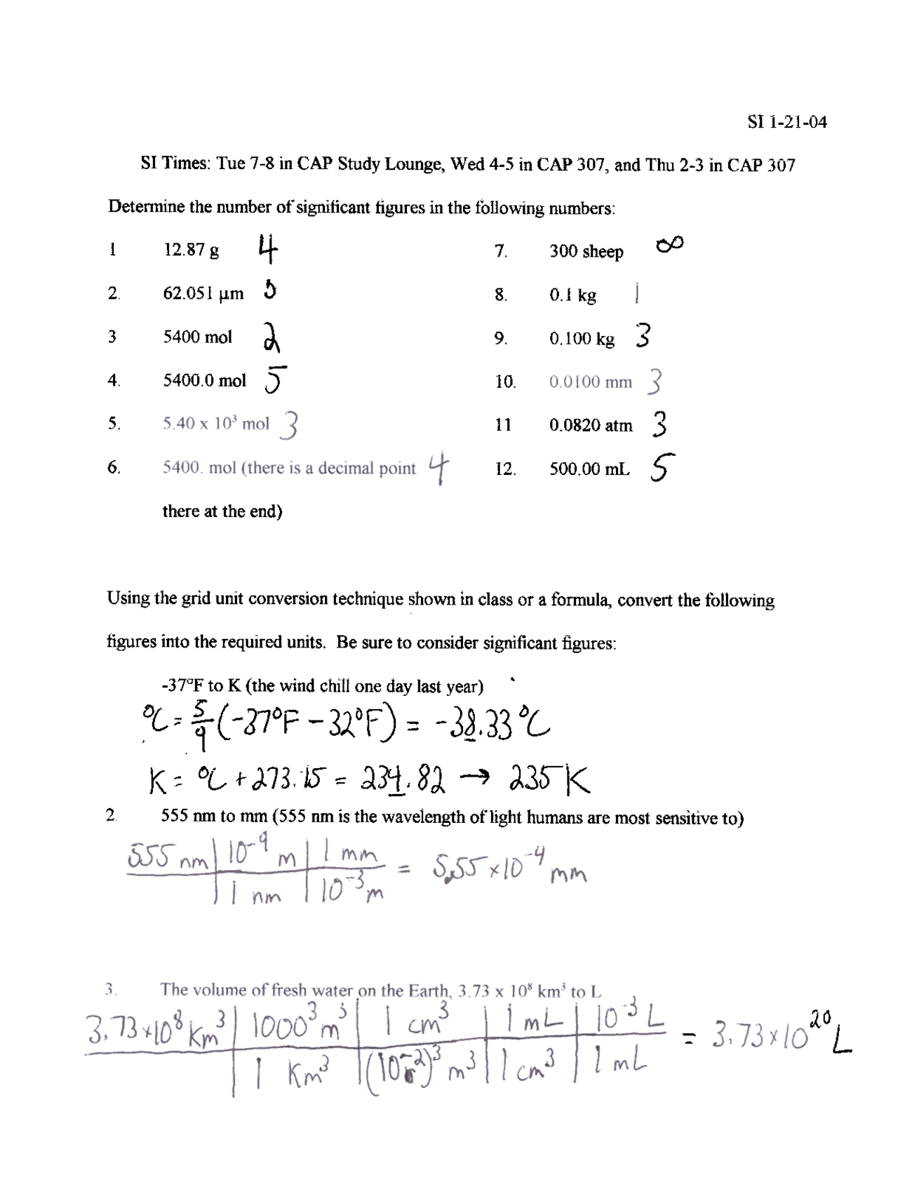Solved Assignment For General Chemistry I Che 1101 Docsity