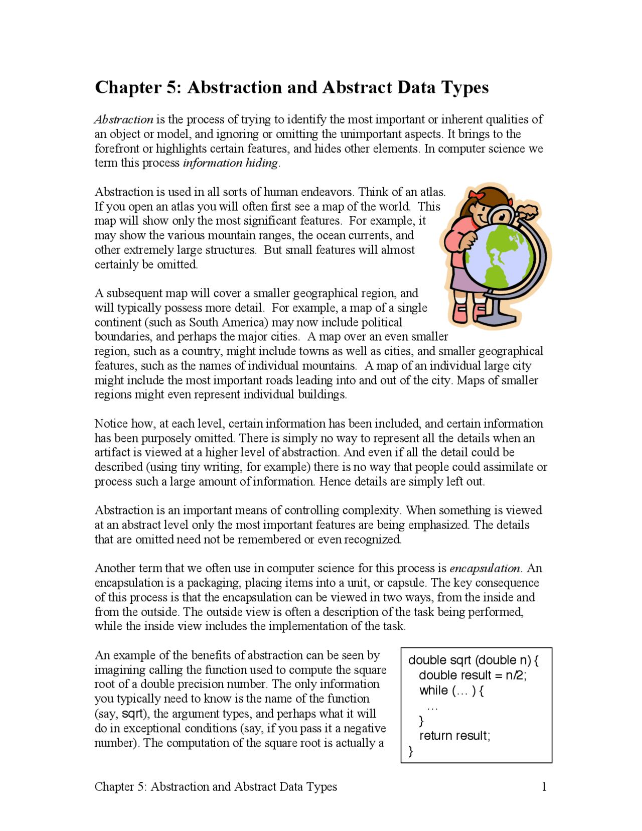 Abstraction and Abstract Data Types - Data Structures | CS 261 - Docsity