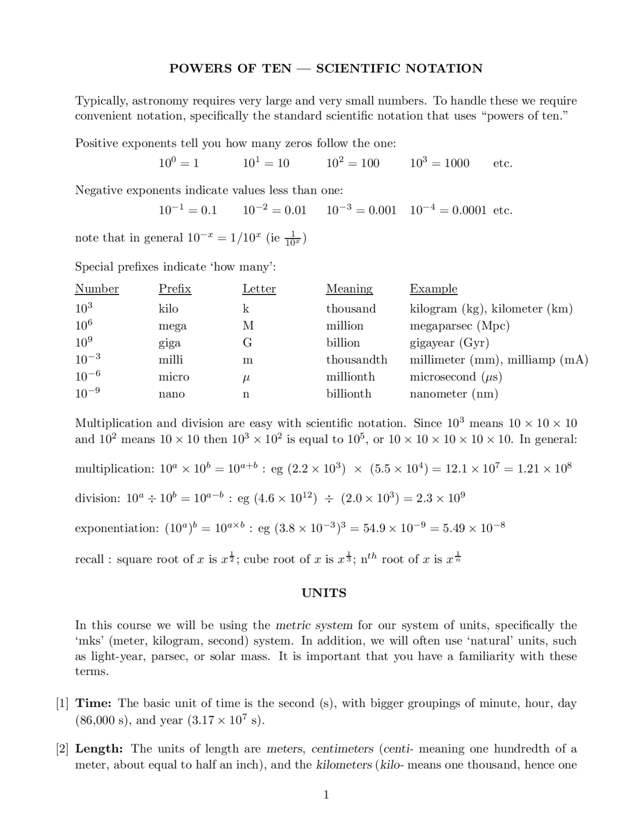 Powers of Ten - Scientific Notation in Stars and Galaxies | ASTR 1220 ...