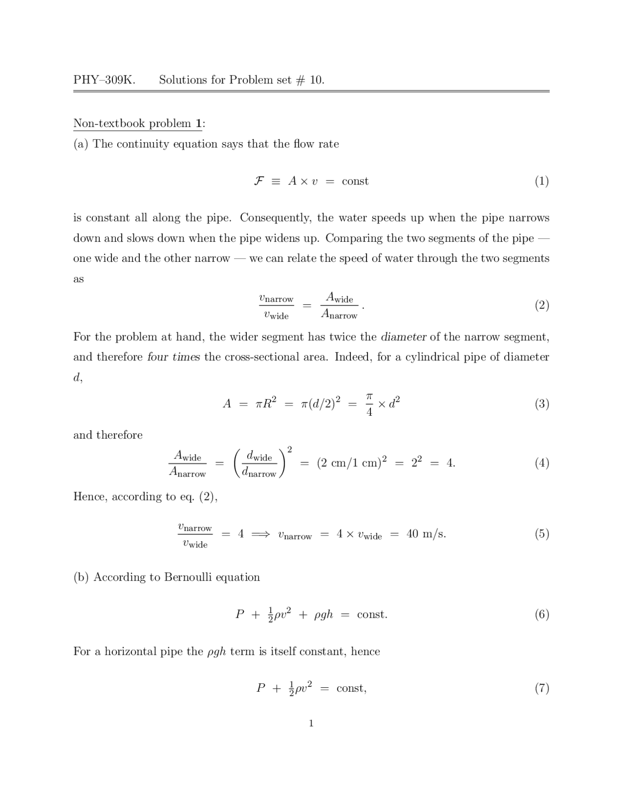 Solutions To Problem Set 10 Elementary Physics For Non Technical