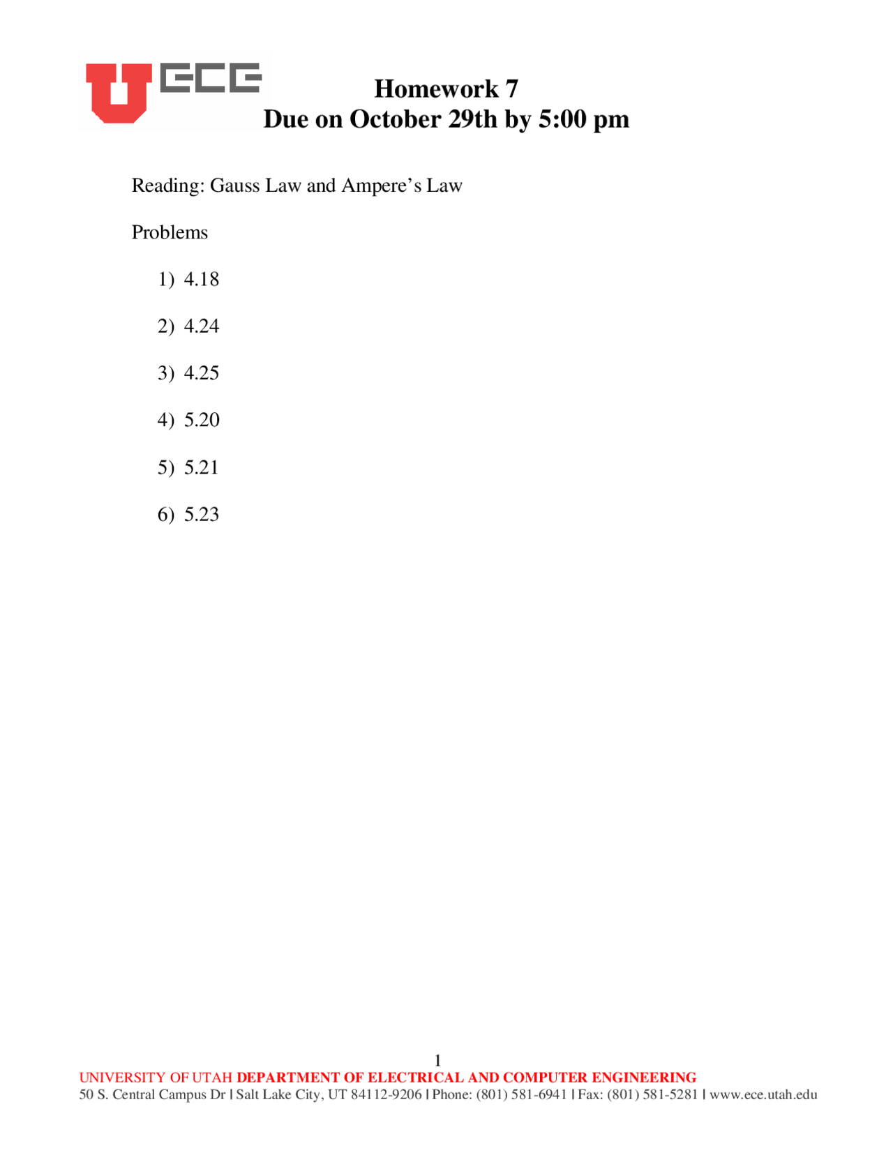 Homework 7 Fundamentals Of Electromagnetic And Translational Lines