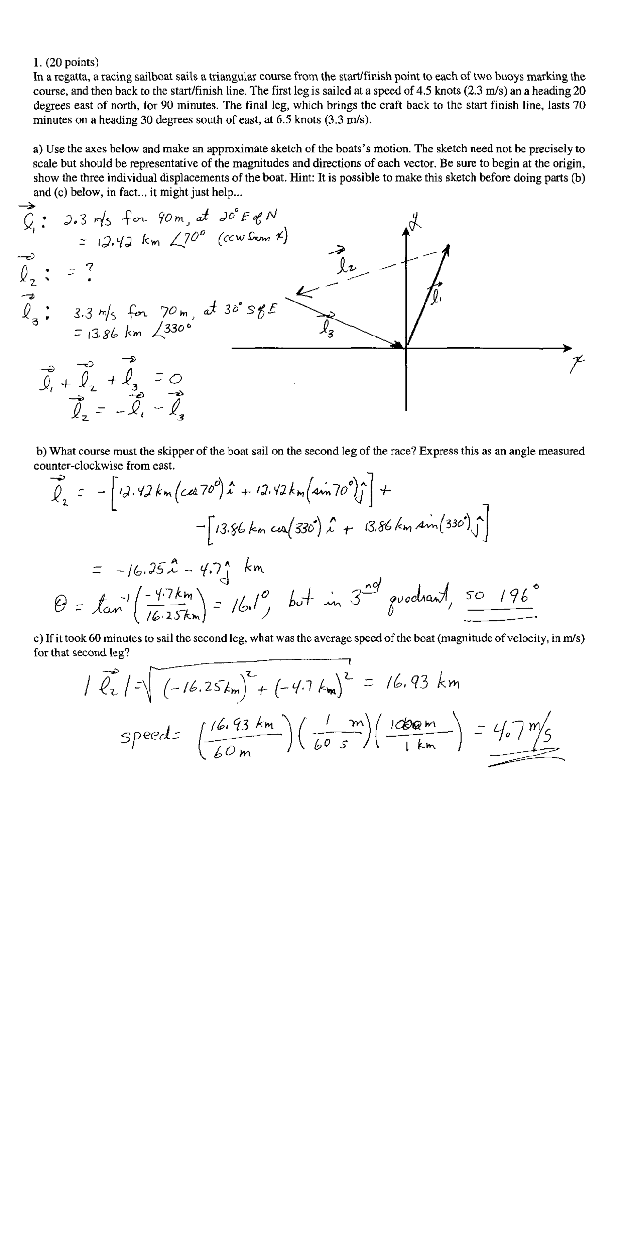 Final Exam Solutions Introduction Physics Phys 1100 Docsity