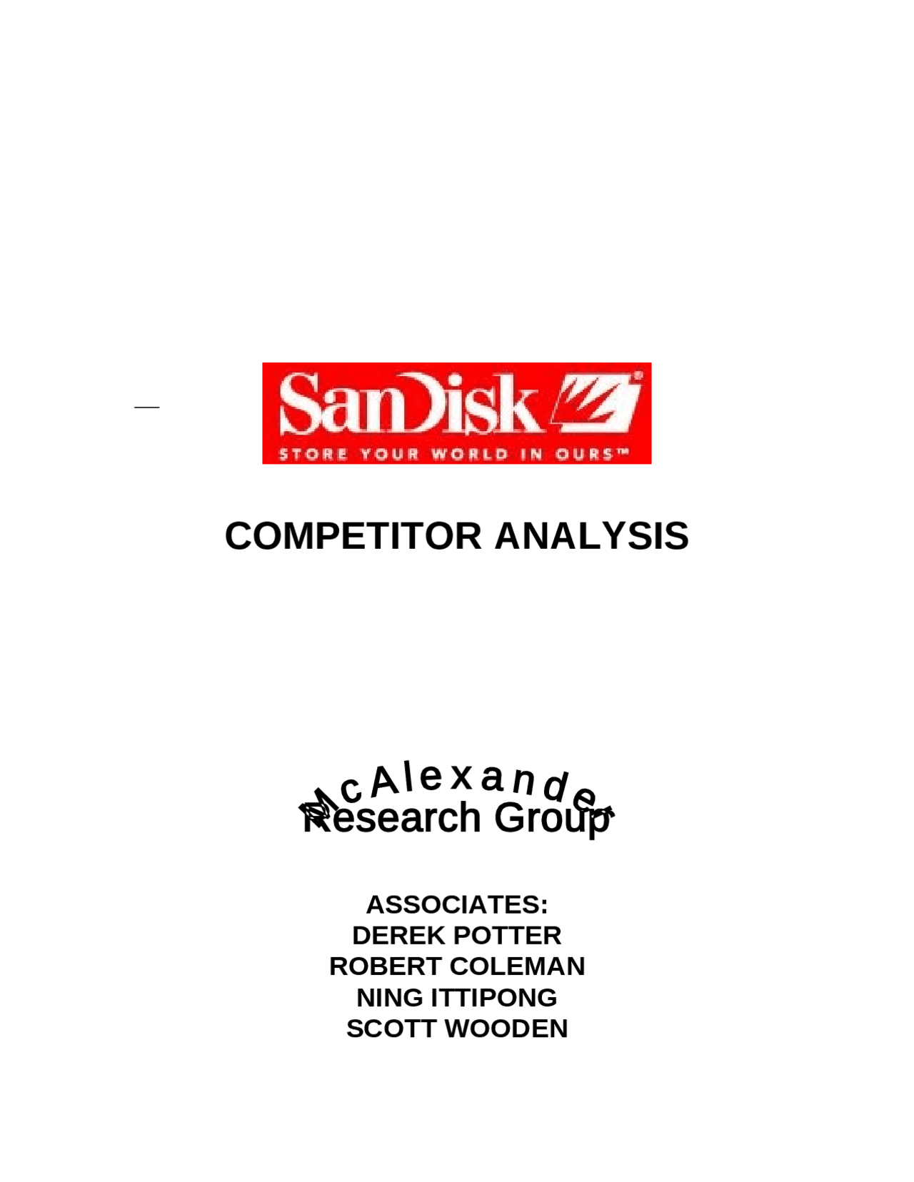 Competitor Analysis Project | New Product Development | BA 590 - Docsity
