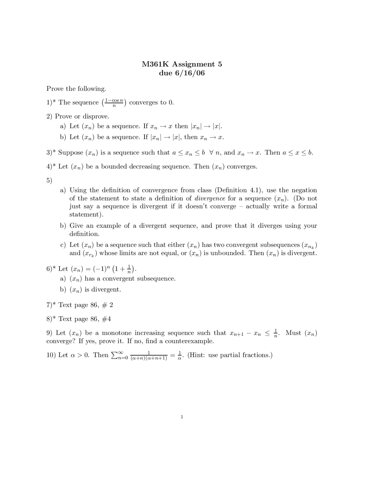 10 Problems On Theory Of Function Of Complex Variable Homework 5 M 361 Docsity