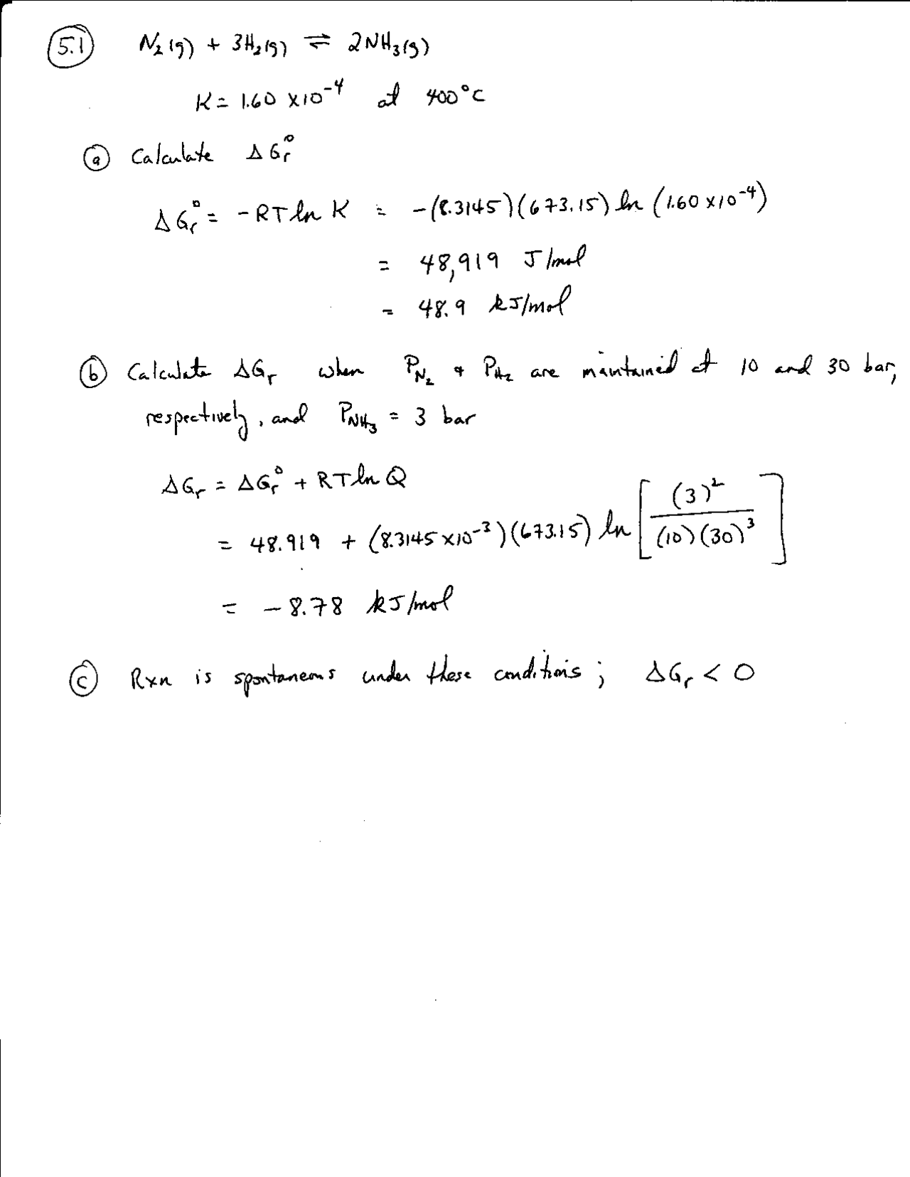 8 Solved Problems On Physical Chemistry Assignment 8 Chem 331 Docsity