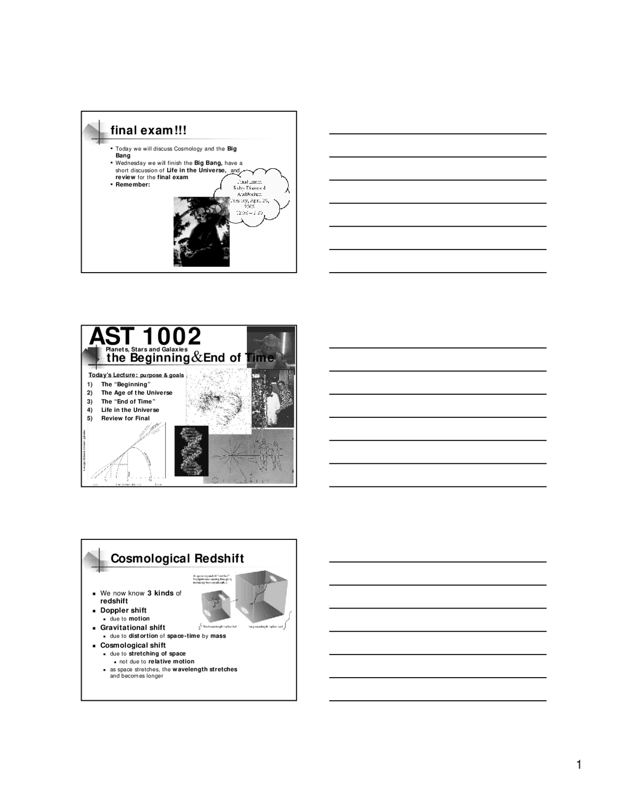 Lecture Slides For Planets Stars And Galaxies Ast 1002 Docsity