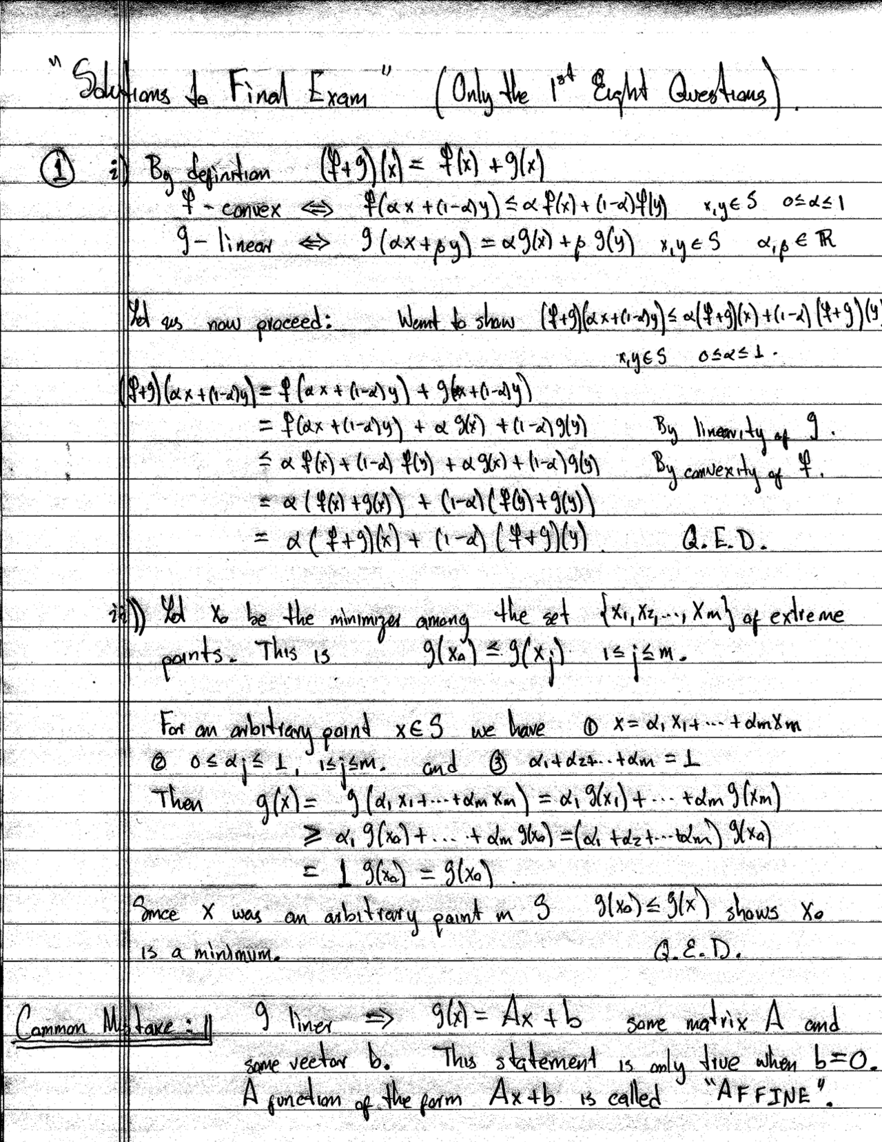 Solutions To Final Exam Optimization Math 0164 Docsity