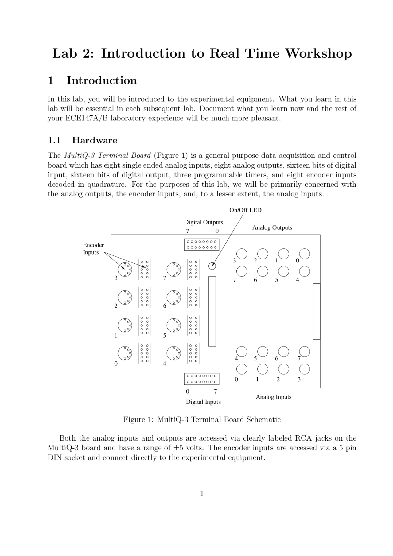 Introduction to Real Time Workshop - Lab 2 | POL S 147 | Lab Reports ...