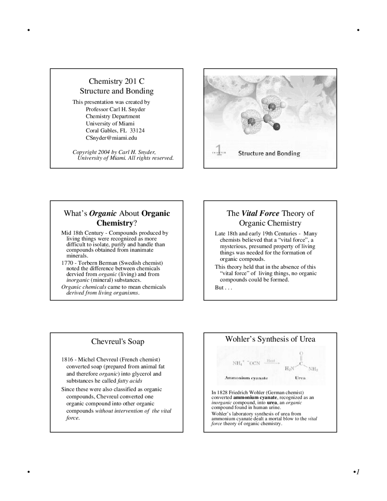 Lecture Slides On Structure And Bonding Organic Chemistry I Chm 201
