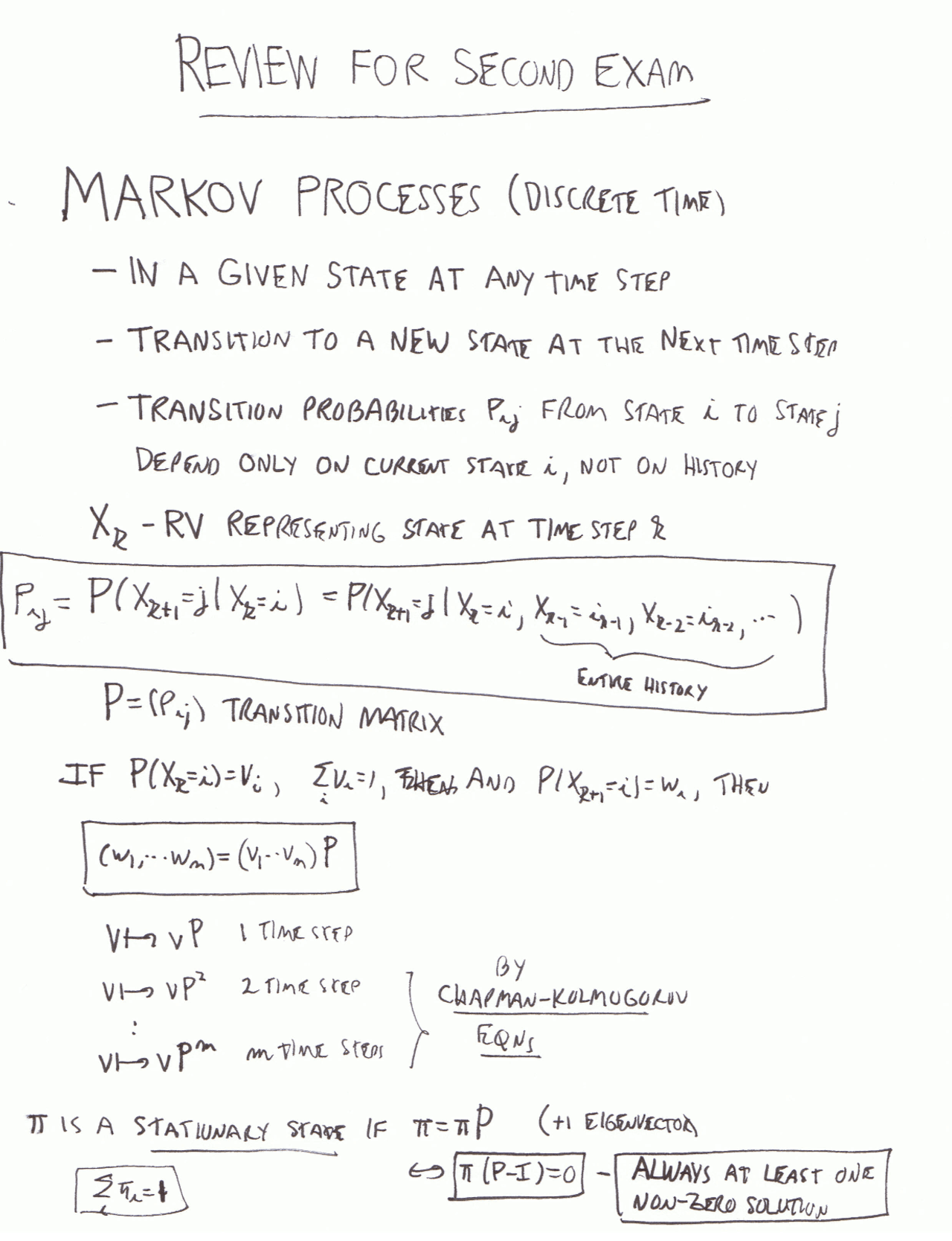 Review Sheet For Second Exam Variable Topics Math 0191 Docsity
