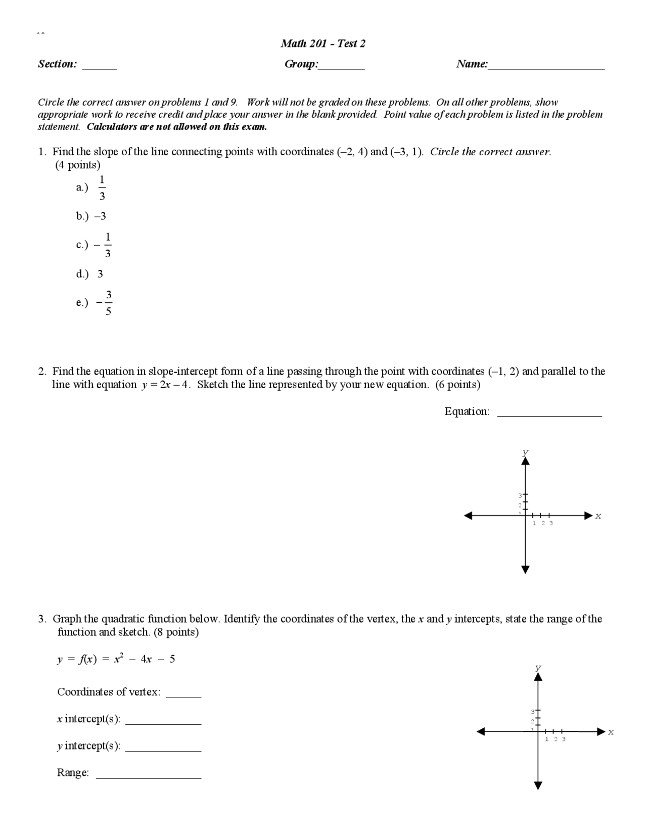 Exam 2 For Introduction To Finite Mathematics For Business And