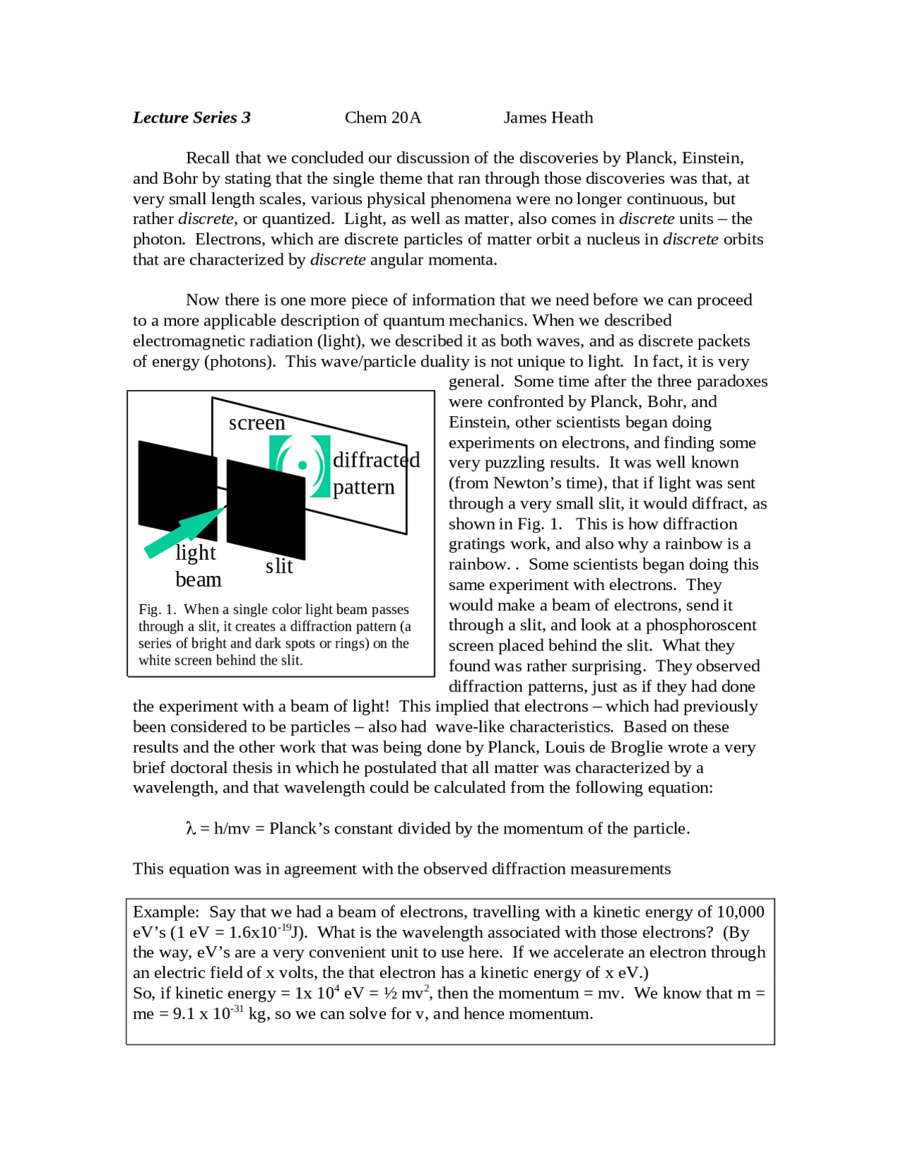 Lecture Handout On Chemical Structure Chem 20a Docsity