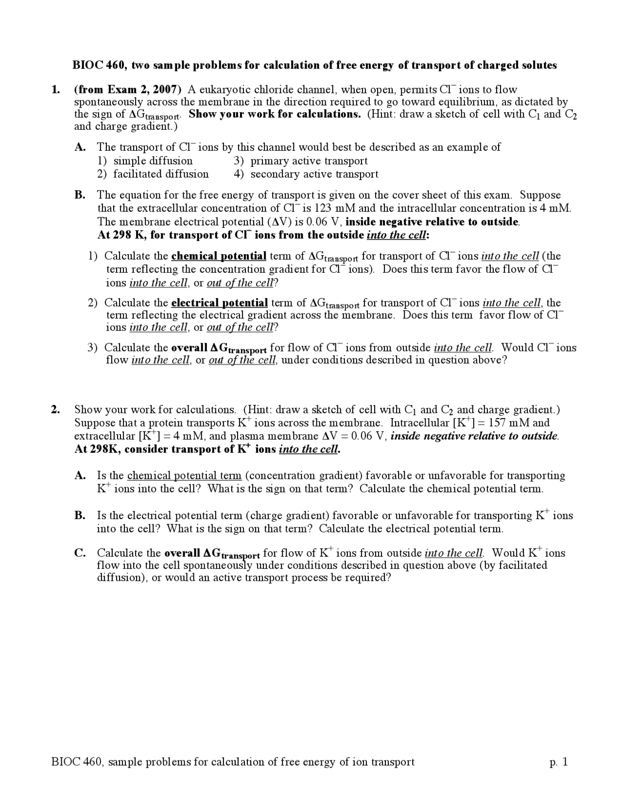 Problems With Solutions General Protein And General Metabolic