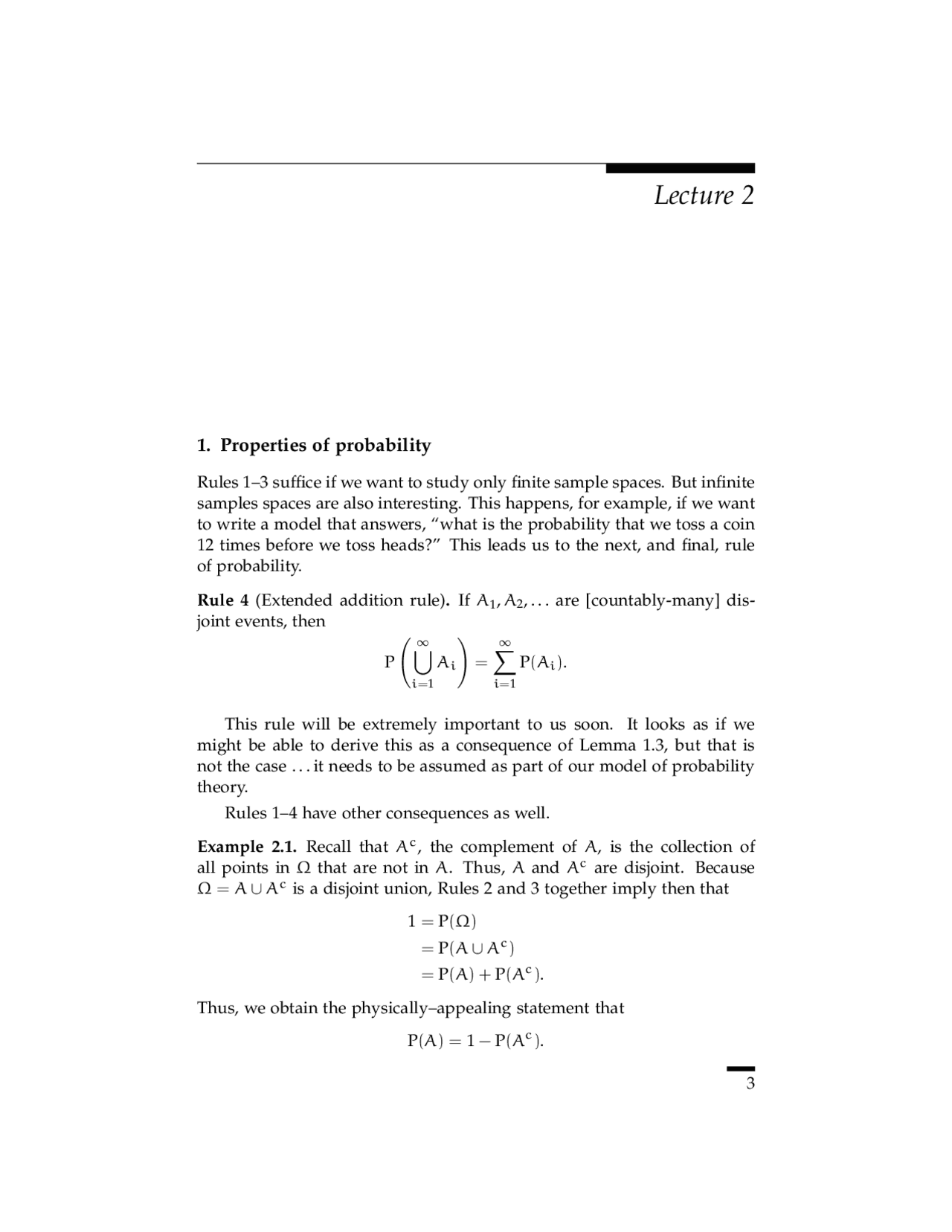Properties of Probability - Introduction to Probability - Notes | MATH ...