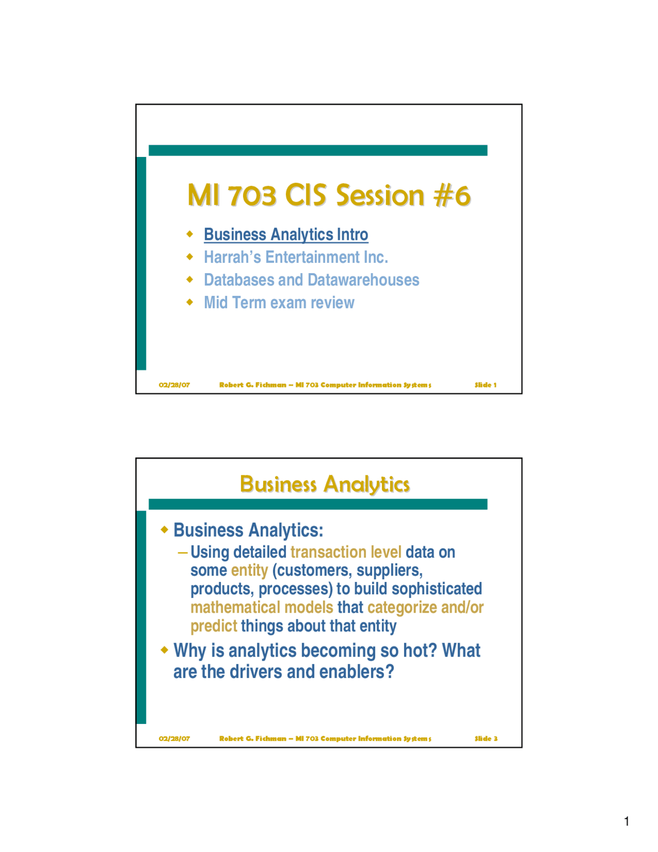 Introduction Of Business Analytics Exam Ll 703 Docsity