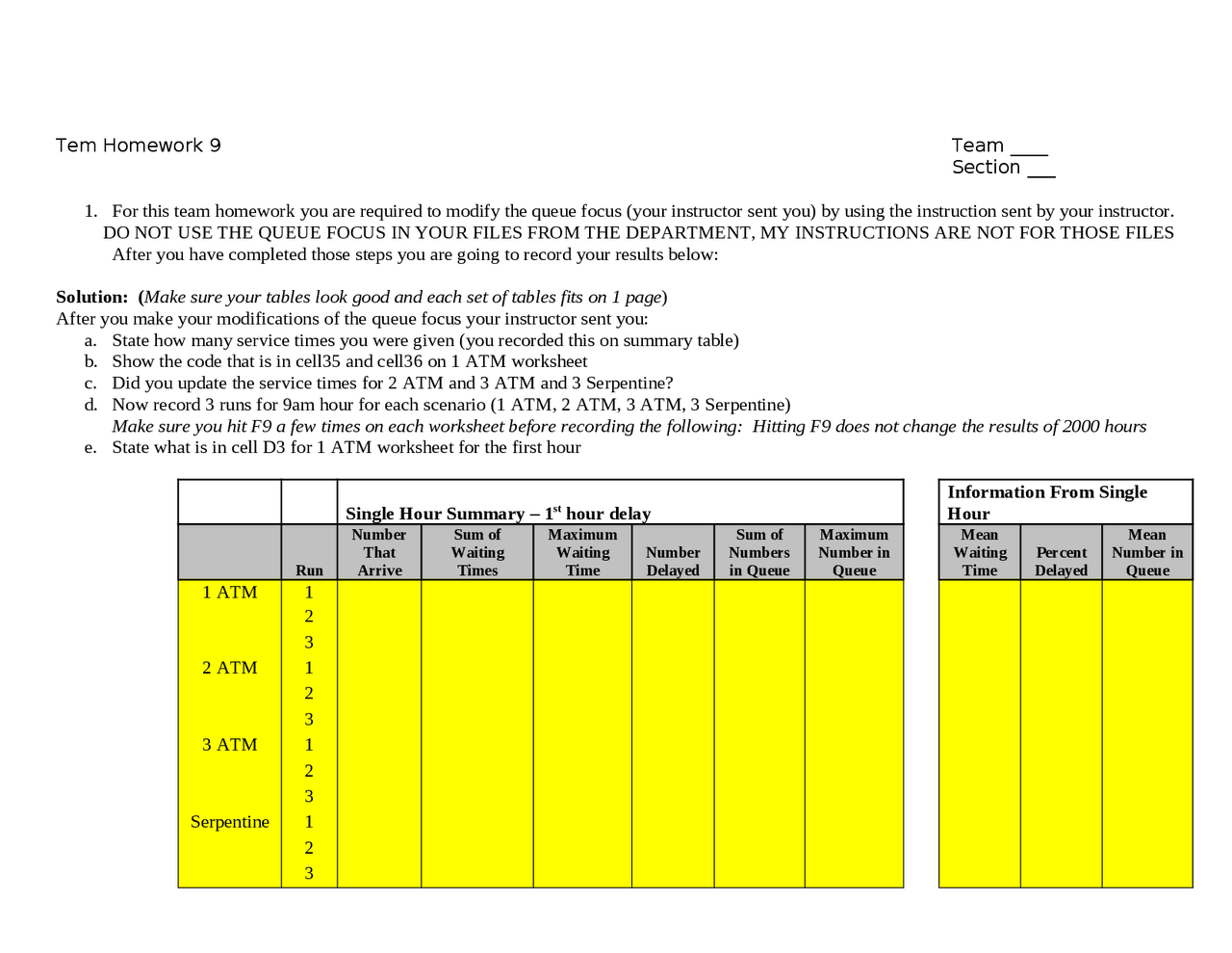Term Assignment 9 With Solutions For Business Mathematics I Math 115a
