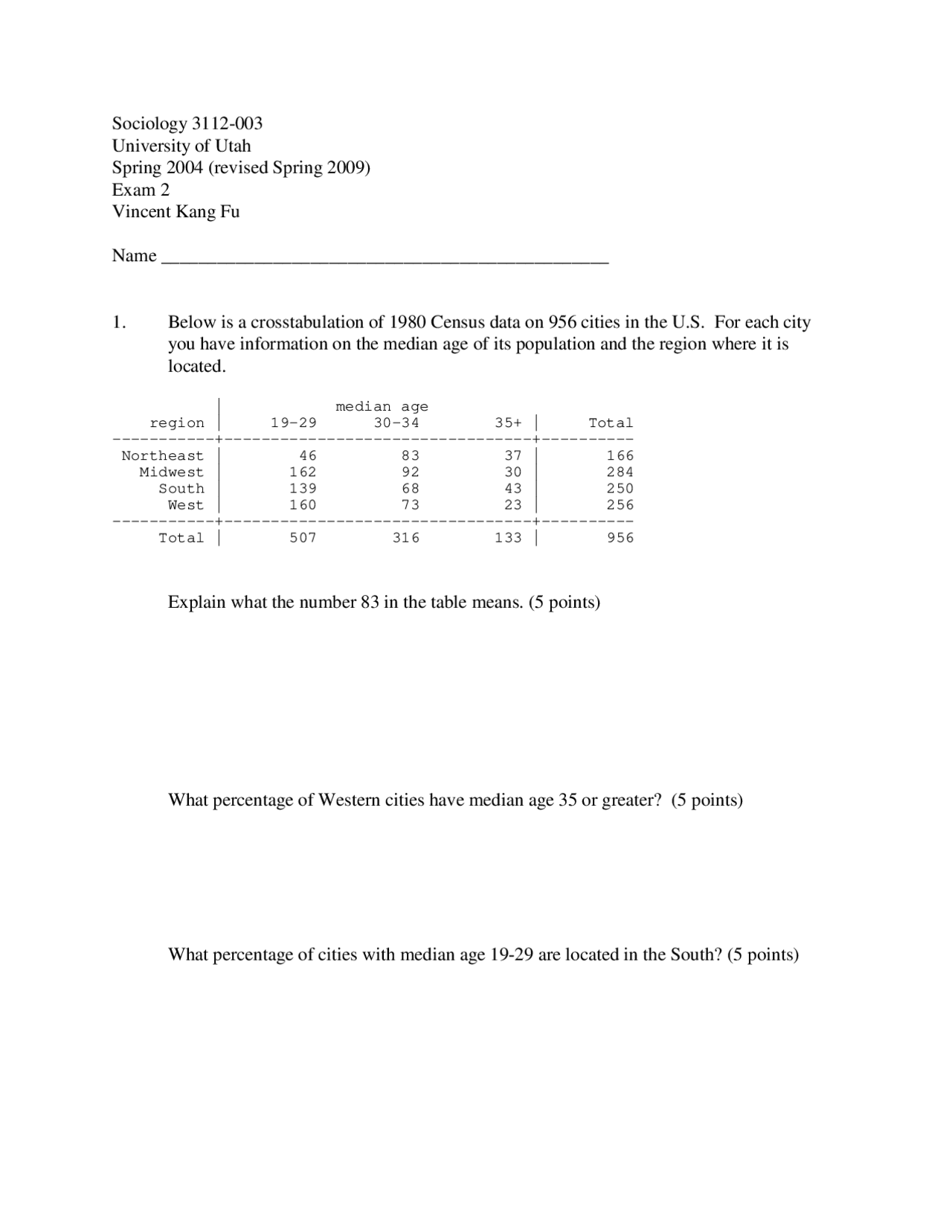 15 Questions For Social Statistics Exam 2 Soc 3112 Docsity