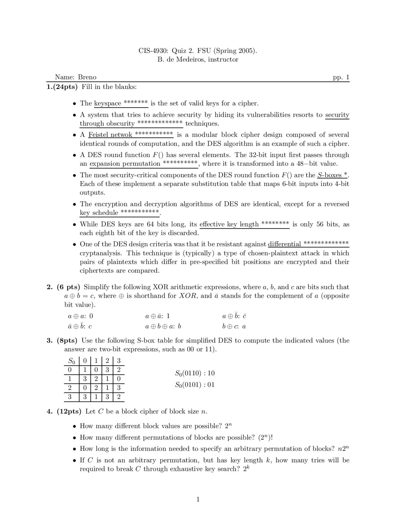 Questions On Python Programming Quiz 2 Cis 4930 Docsity 0894