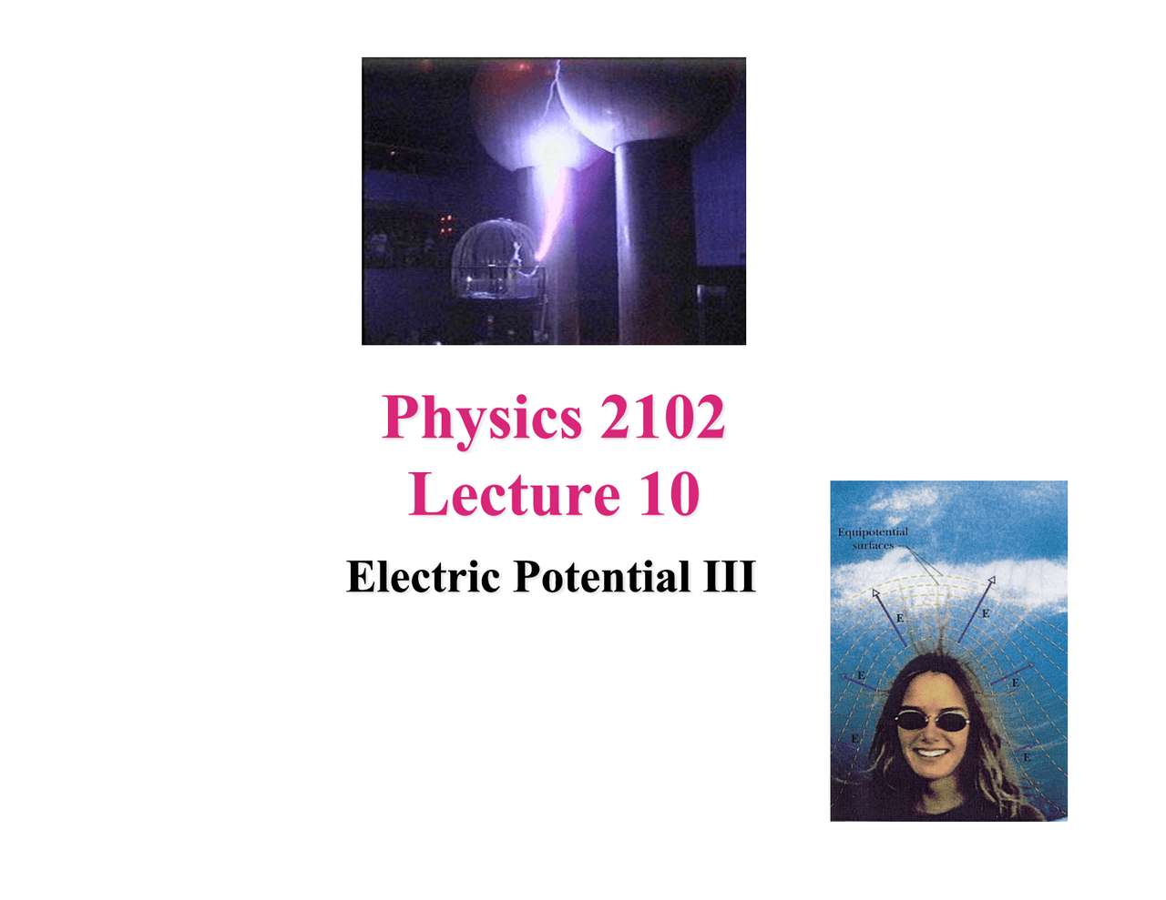 Electric Potential Iii General Physics Phys 2102 Docsity