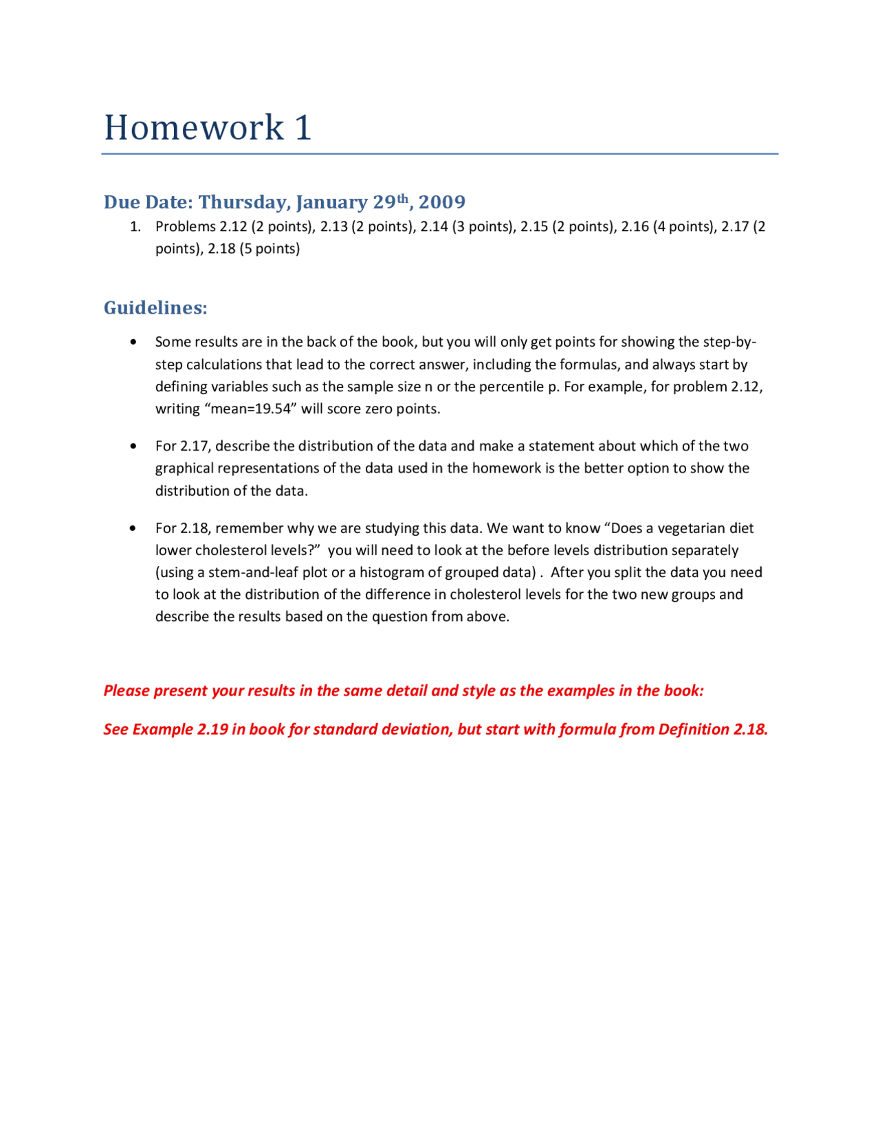 Problems For Practice Assignment 1 Biostatistics Bil 311 Docsity