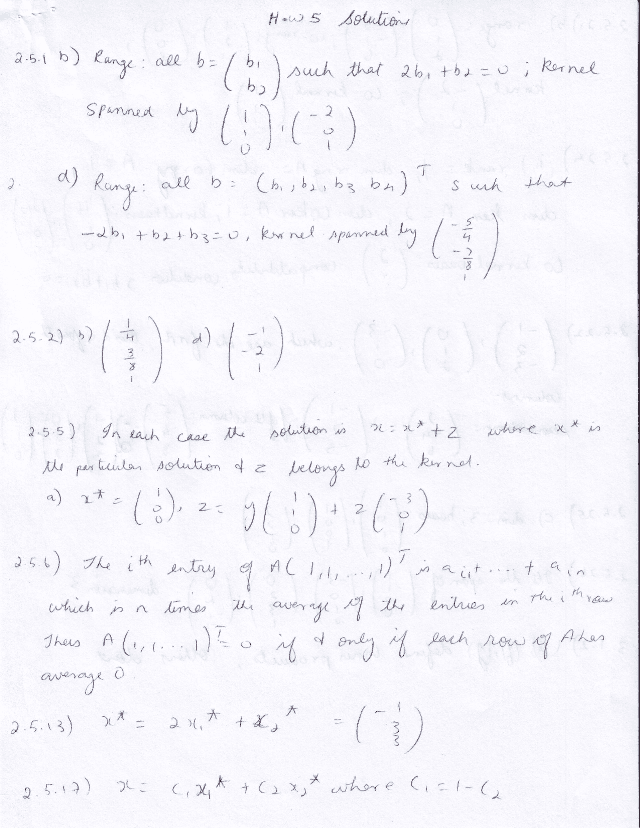 Homework 5 With Solutions For Matrix Analysis Math 410 Docsity
