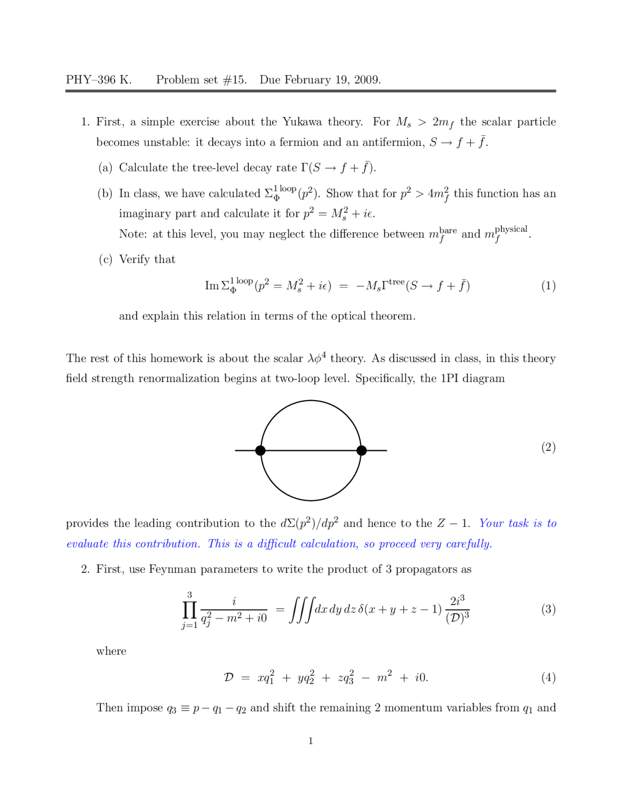 6 Questions With Solutions On Quantum Field Theory Assignment 15