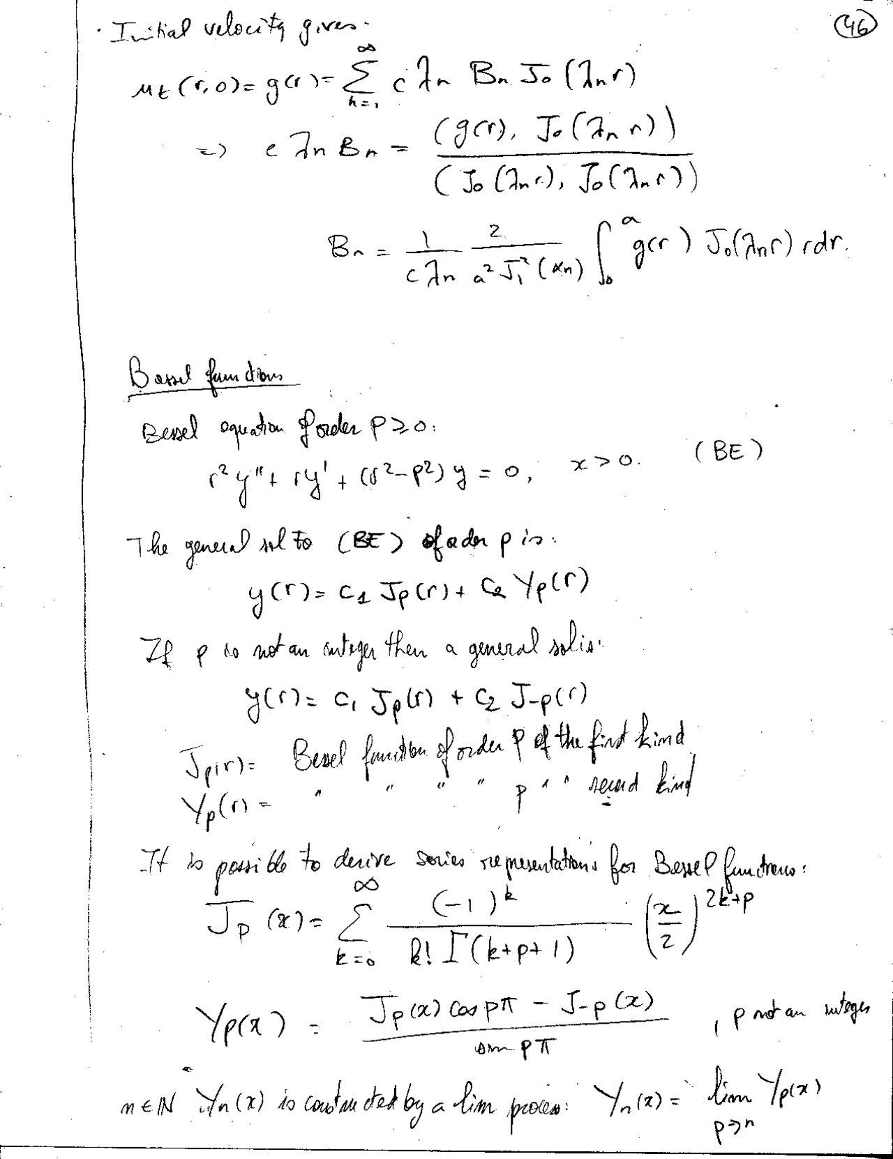 Solved Problems On Partial Differential Equations Handwritten Notes Math 3150 Notes
