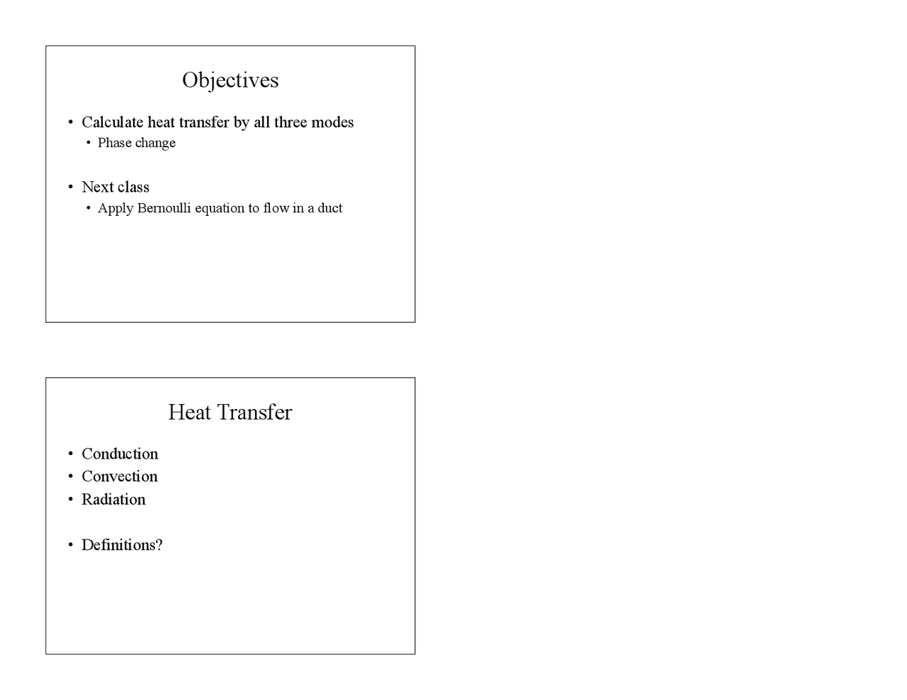 Heat Transfer Lecture Slides Are 346n Docsity