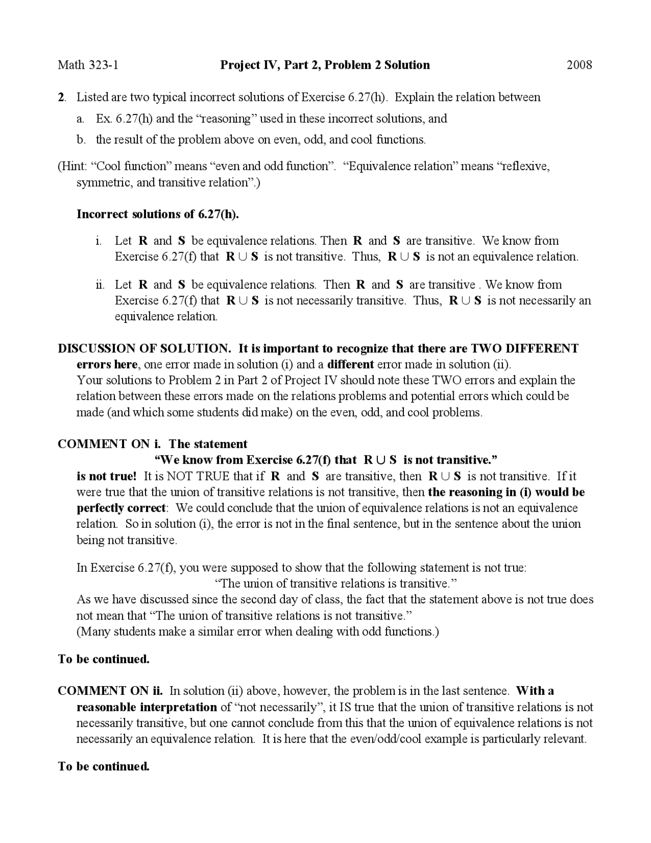Project 4 Problem With Solution Formal Mathematical Reasoning