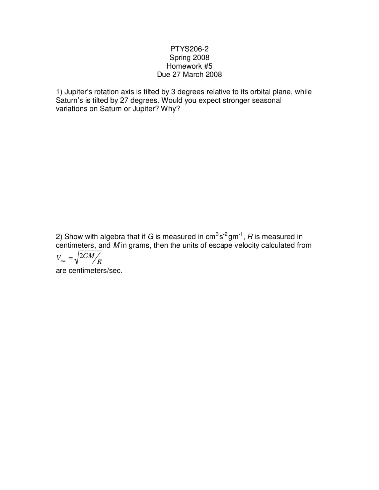 5 Questions On Our Golden Age Of Planetary Exploration Homework 5
