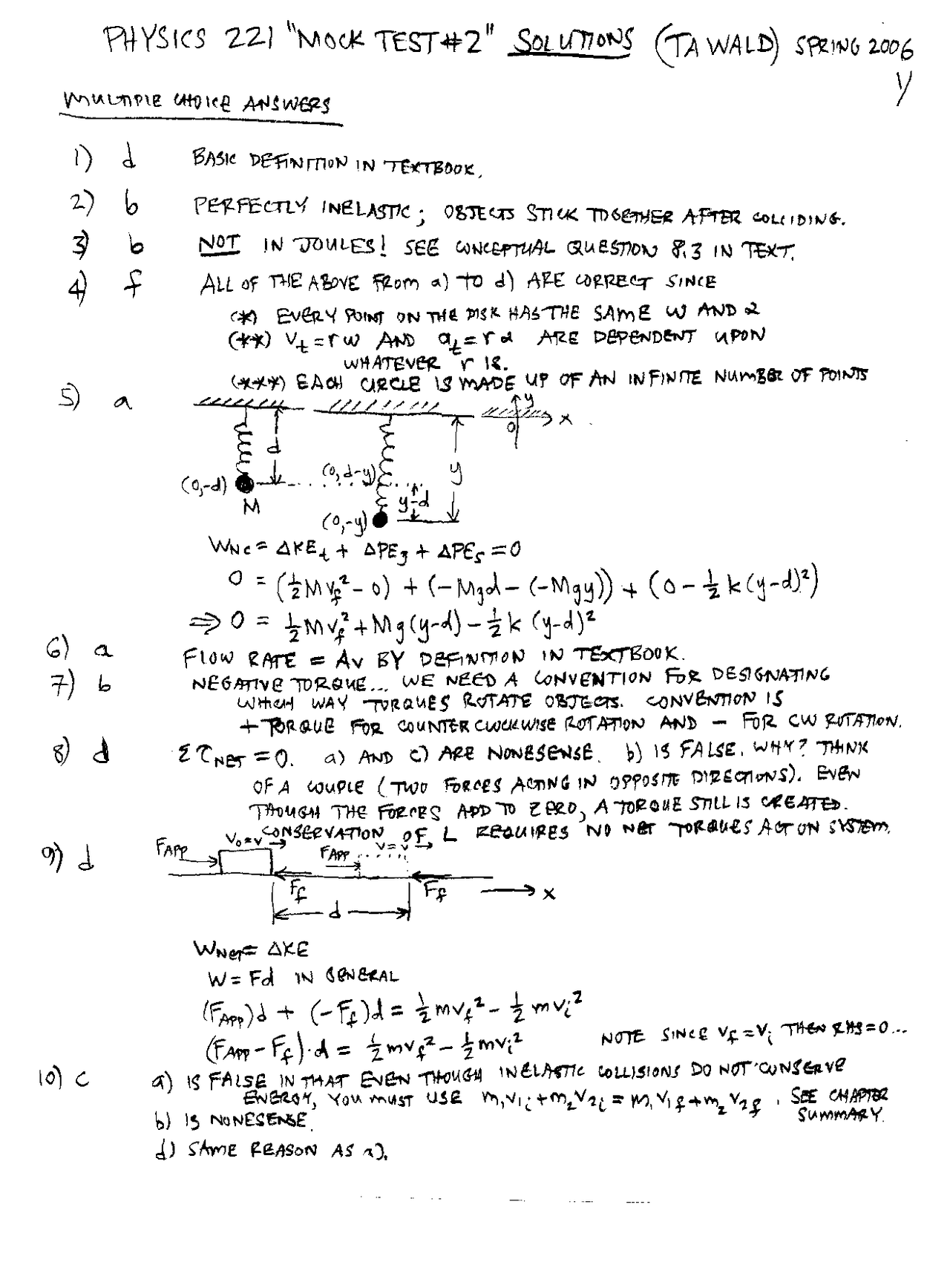 Solutions for Exam 2 - Elements of Physics | PHYS 222 - Docsity
