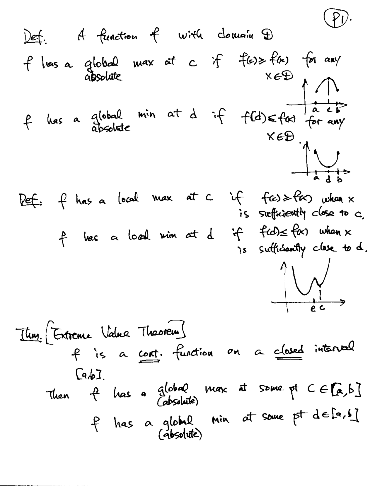 Solution Notes of Theorems - Differential Calculus | M 408K | Study ...