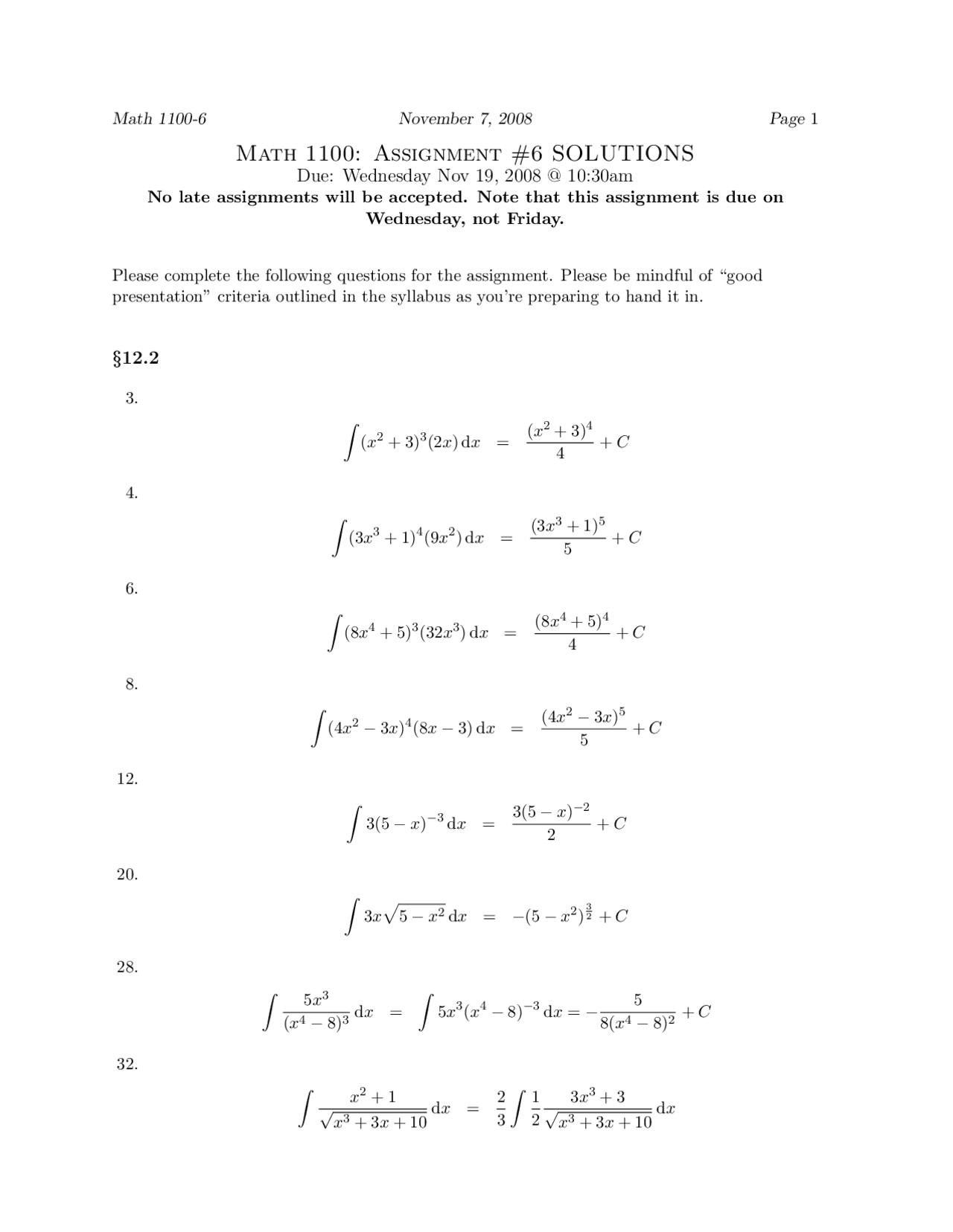 Assignment 6 Solution - Quantitative Analysis | MATH 1100 | Assignments Quantitative Techniques ...