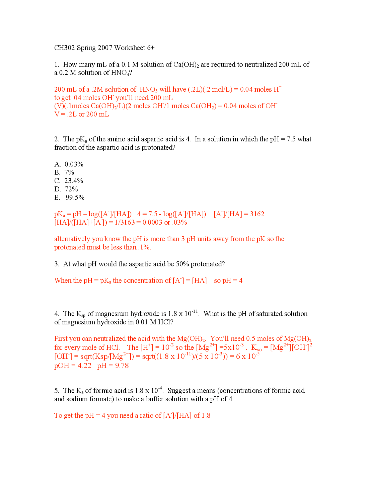 Assignment 6 With Answers Principles Of Chemistry Ii Ch 302 Docsity