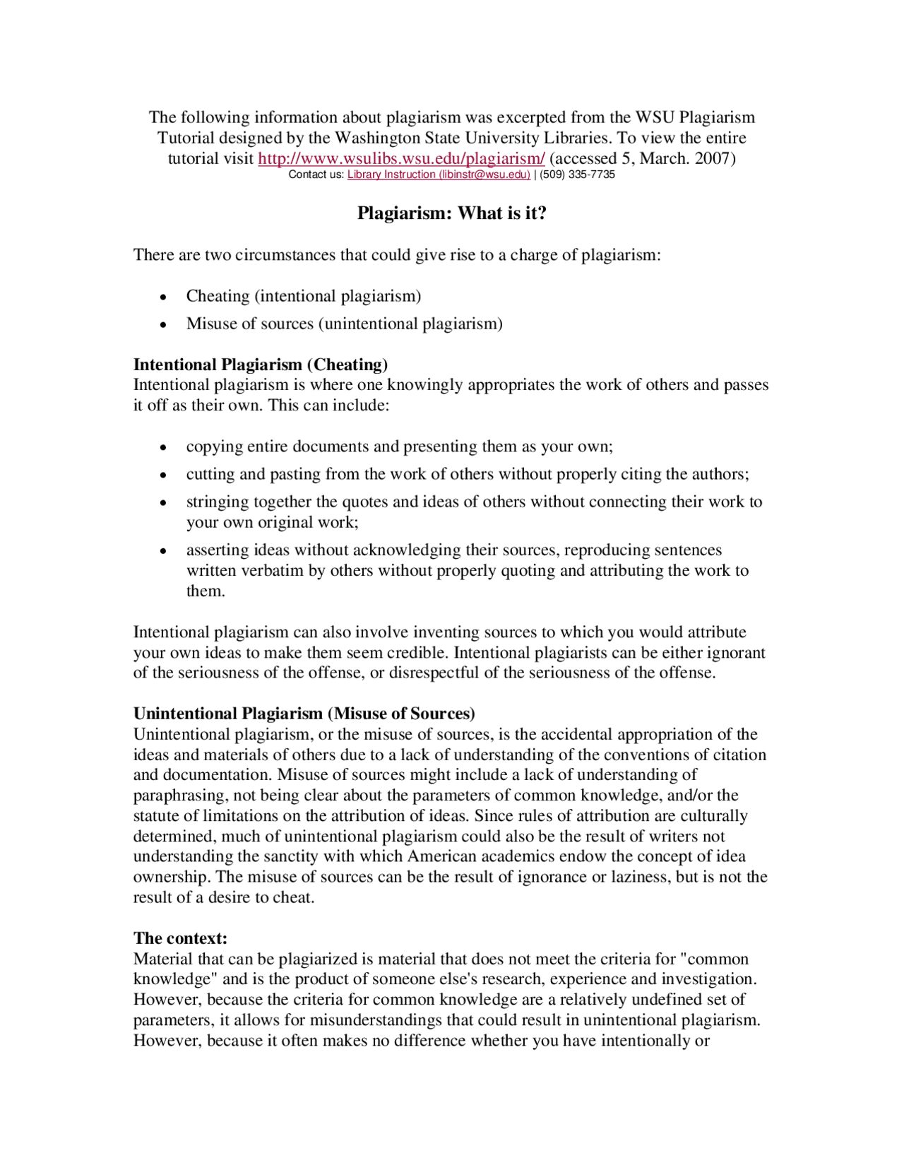 Plagiarism: What is it - A Living System - Notes | SoilS 201 - Docsity