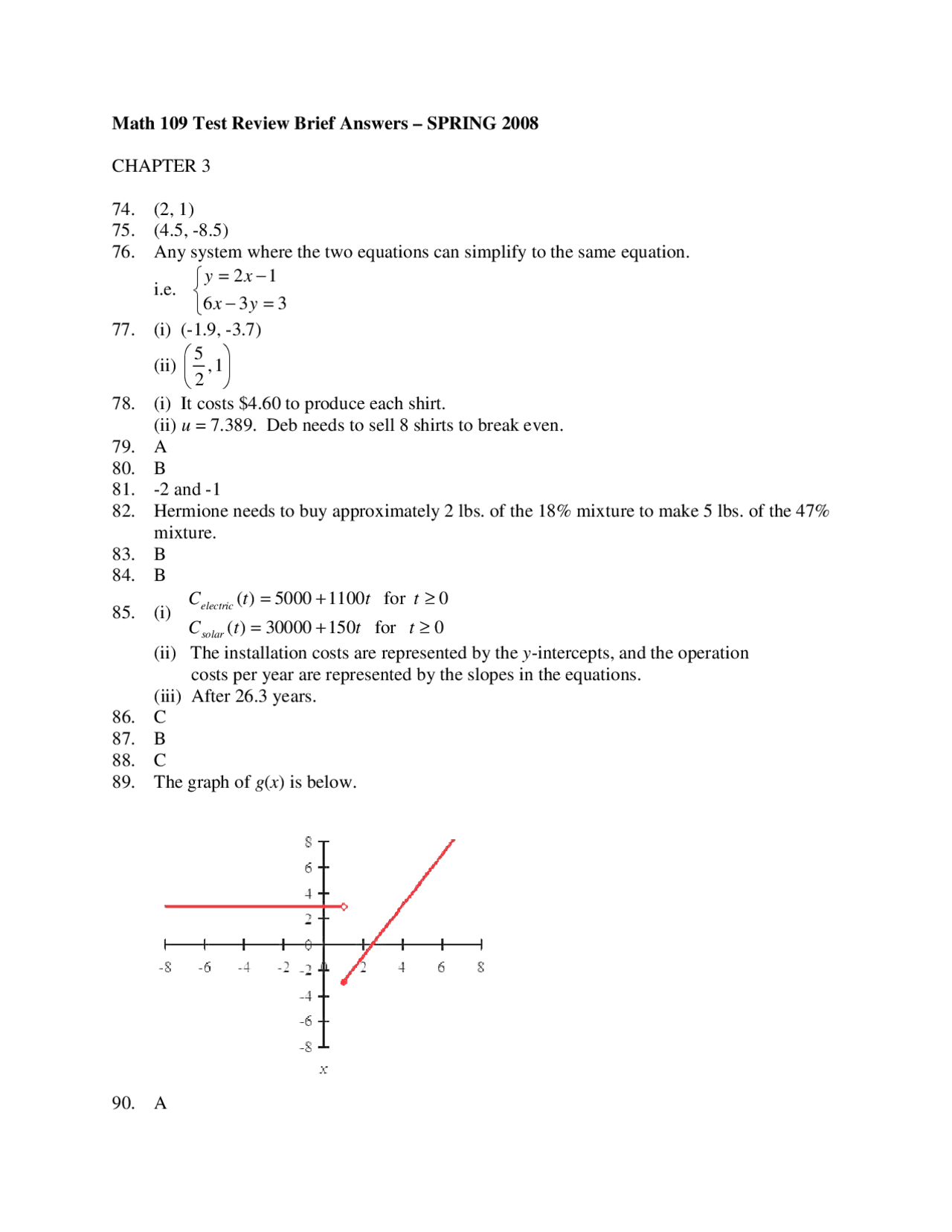 22 Questions On Applied Algebra Examination Math 109c Docsity