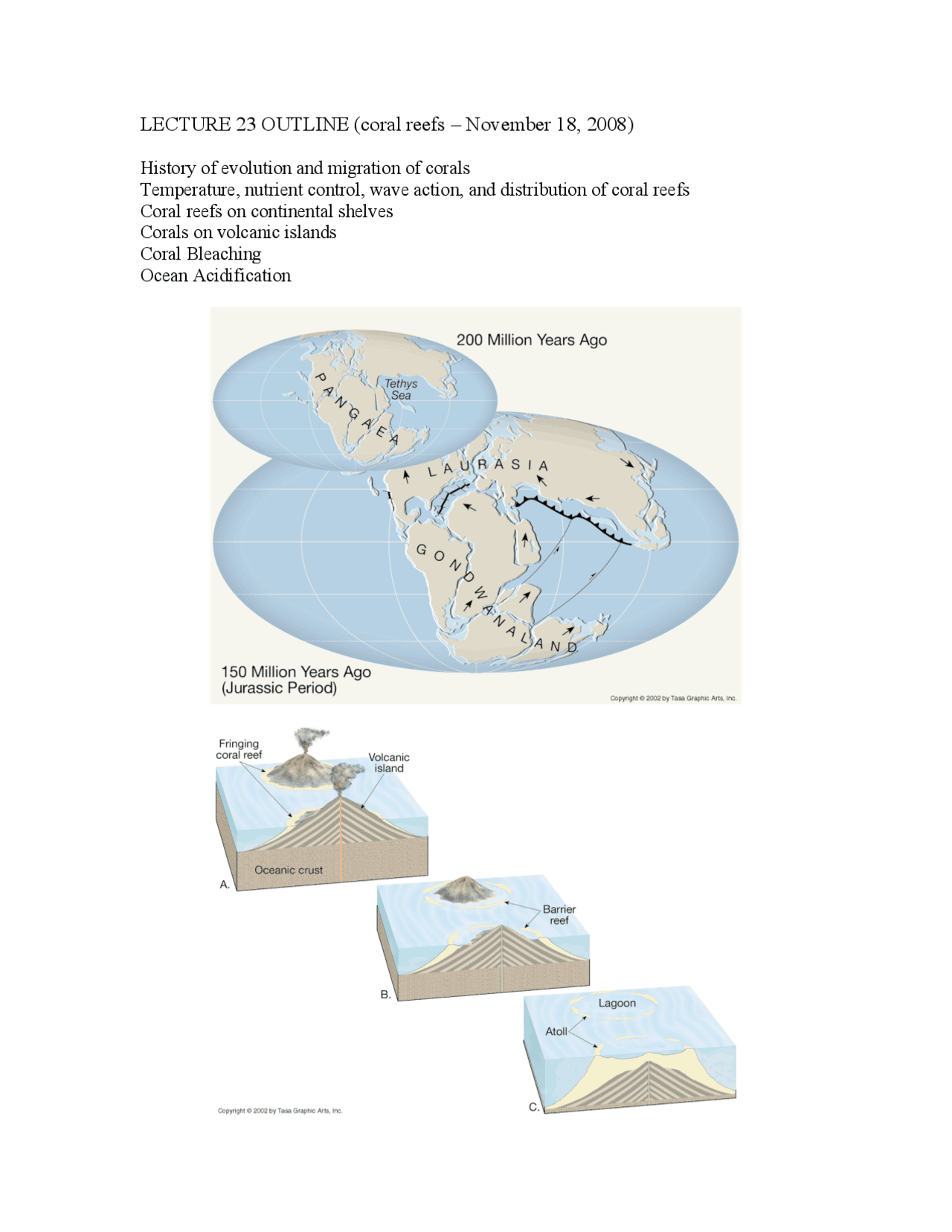 Coral Reefs Evolution and Formation: Temperature, Nutrients, and ...