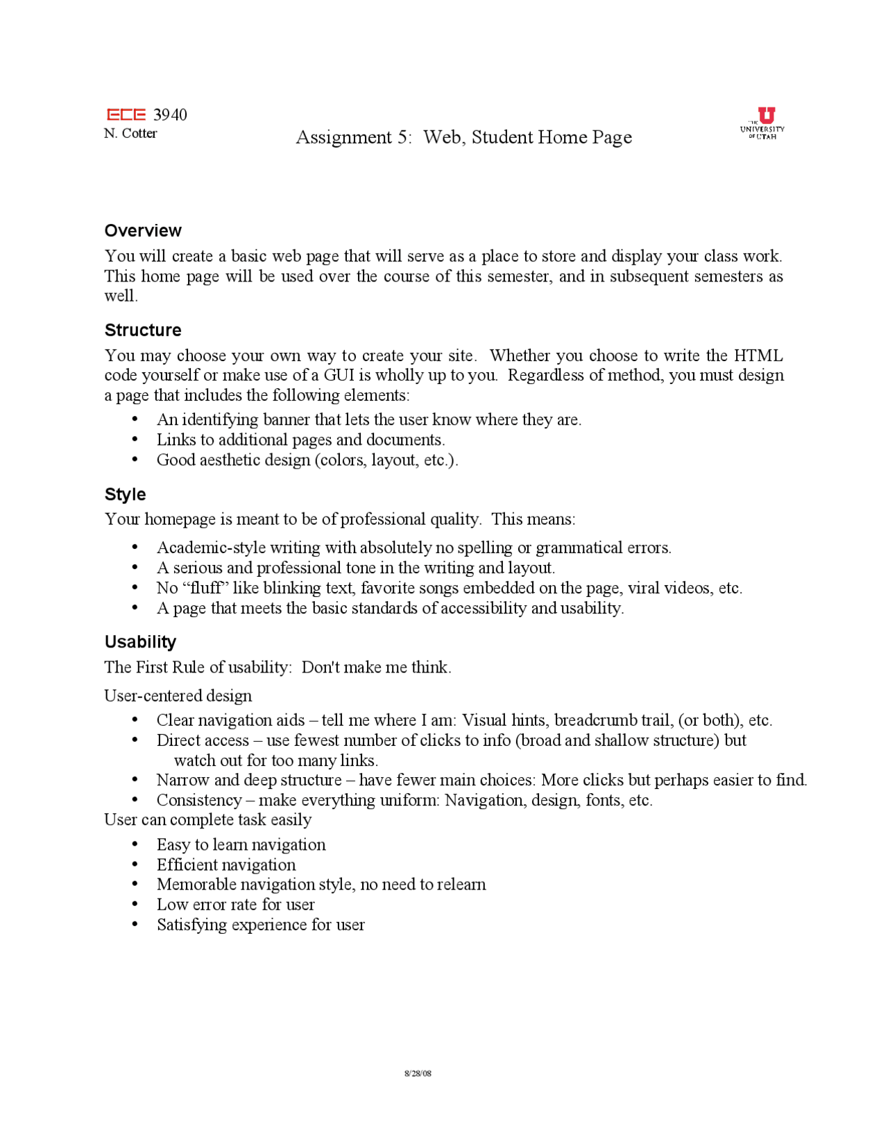 Problem Set 5 Technical Communications I Ece 3940 Docsity