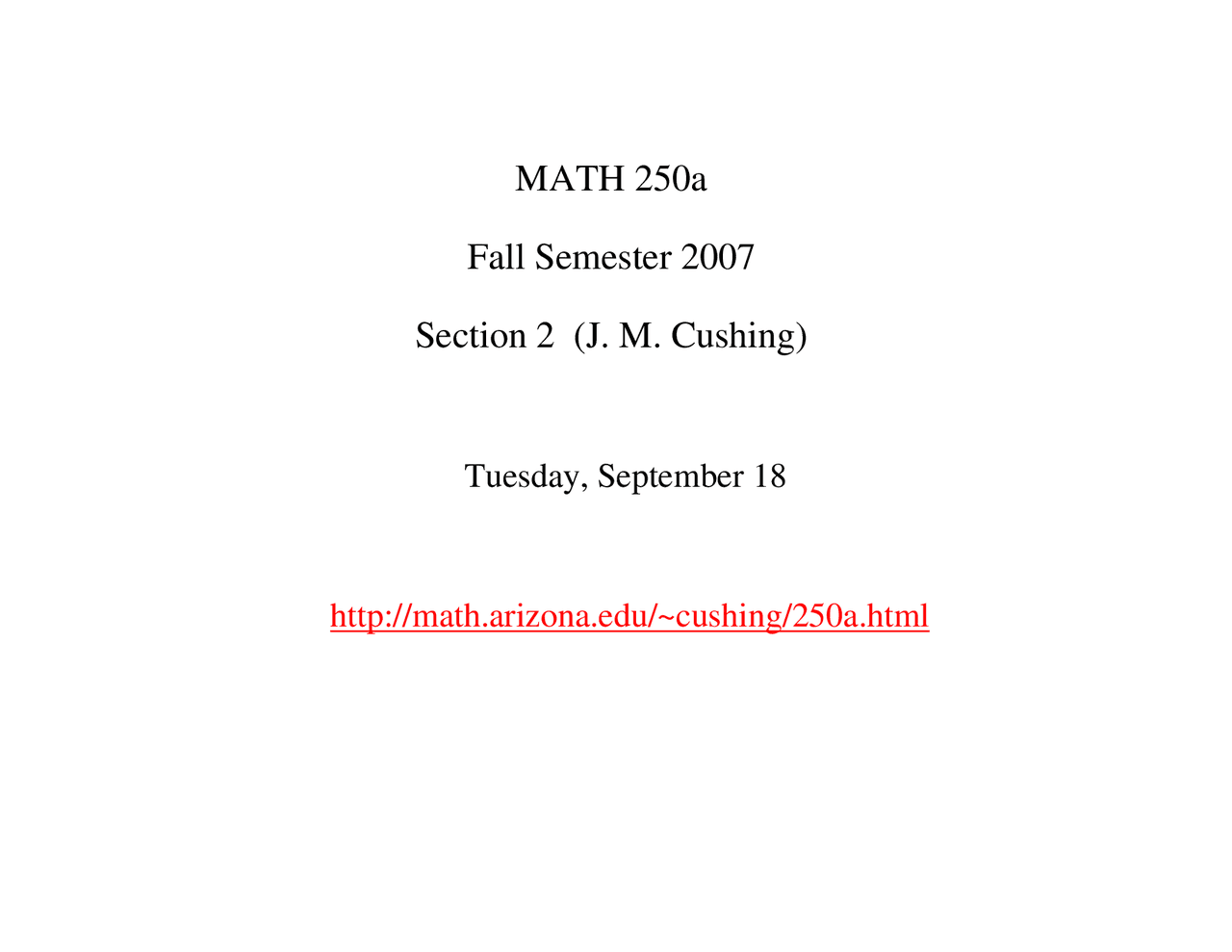 Lecture Slides on Integration - Calculus and Differential Equations I | MATH 250A - Docsity