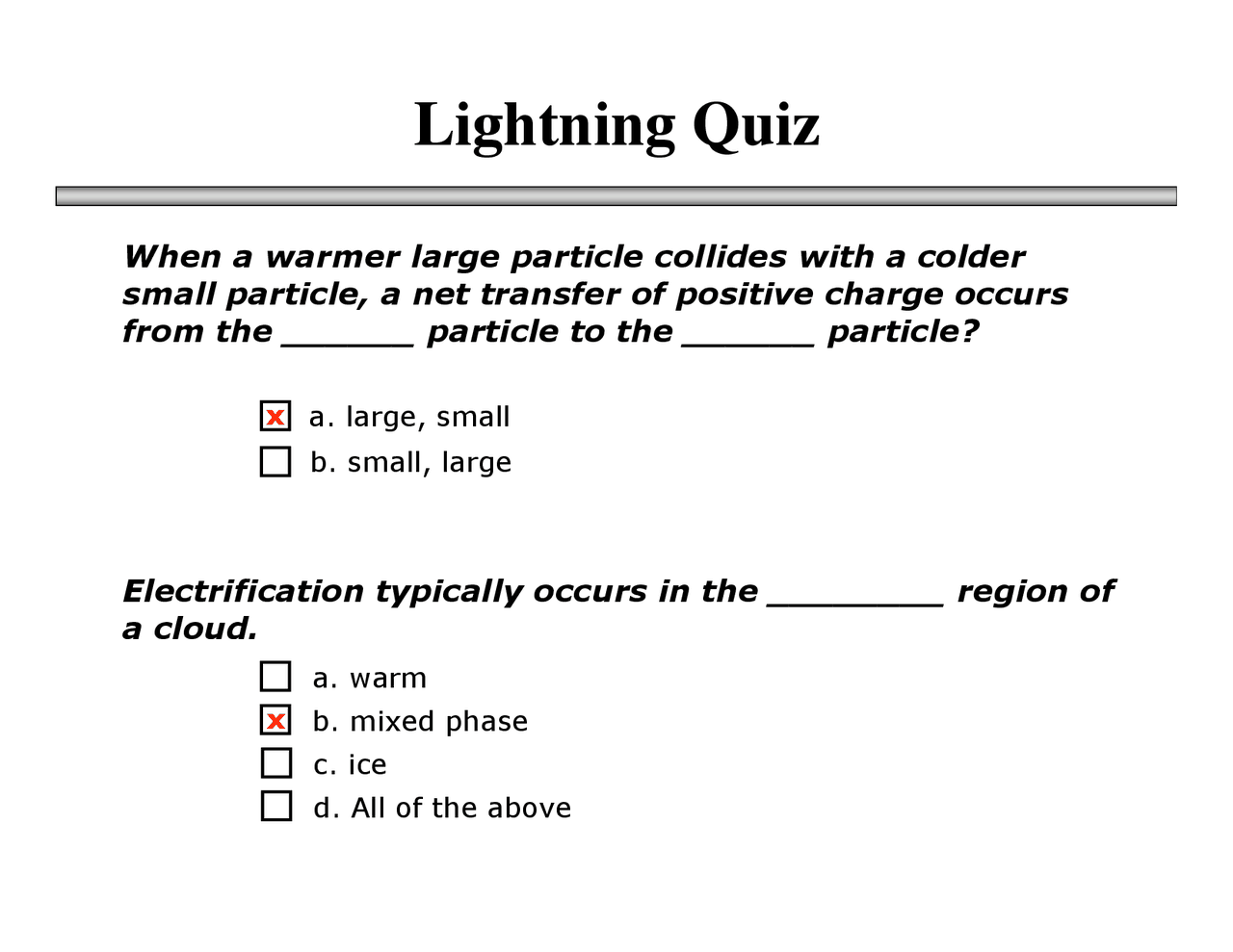 The Earth And Its Environments Lighting Quiz With Answers Nats 101