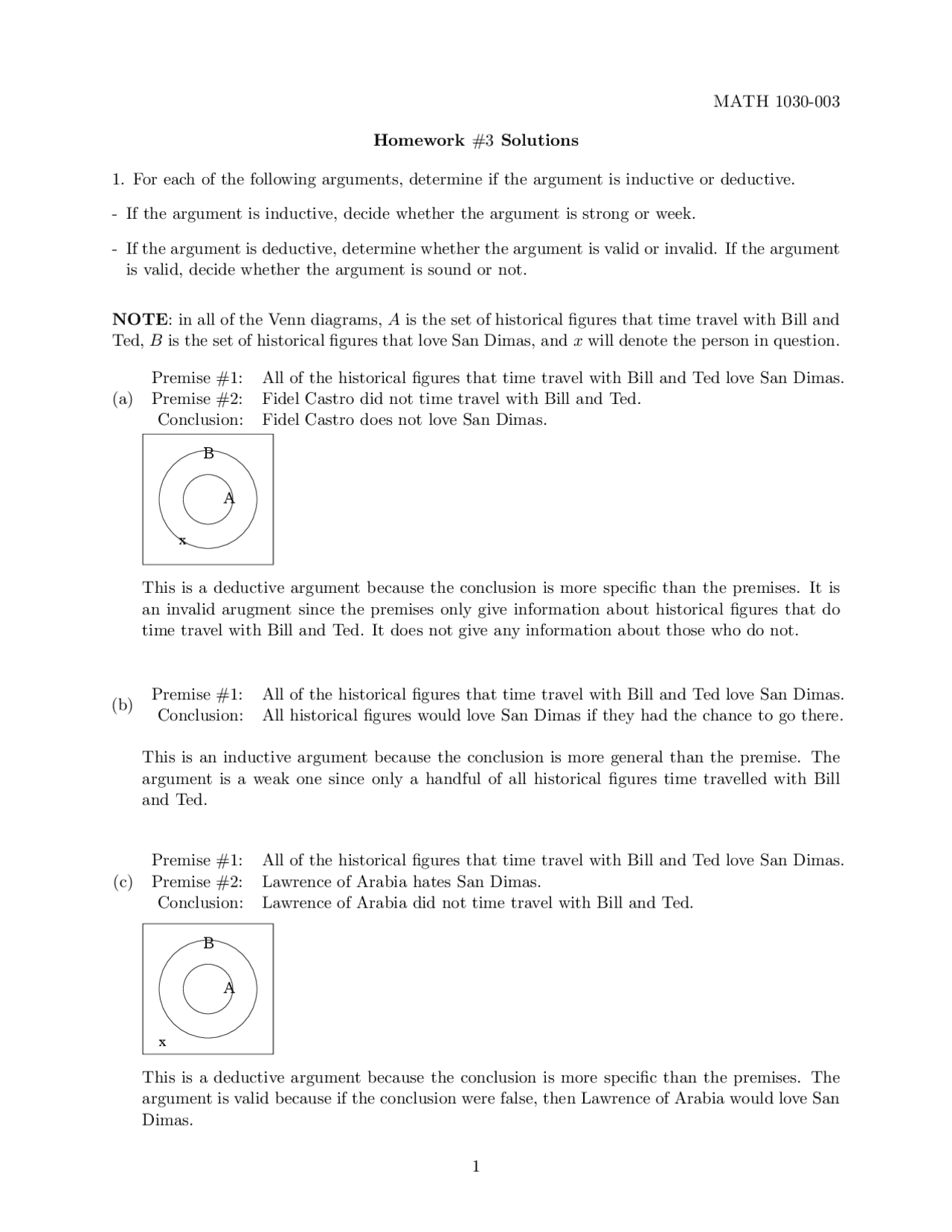 Homework 3 With Solutions For Quantum Reasoning Math 1030 Docsity