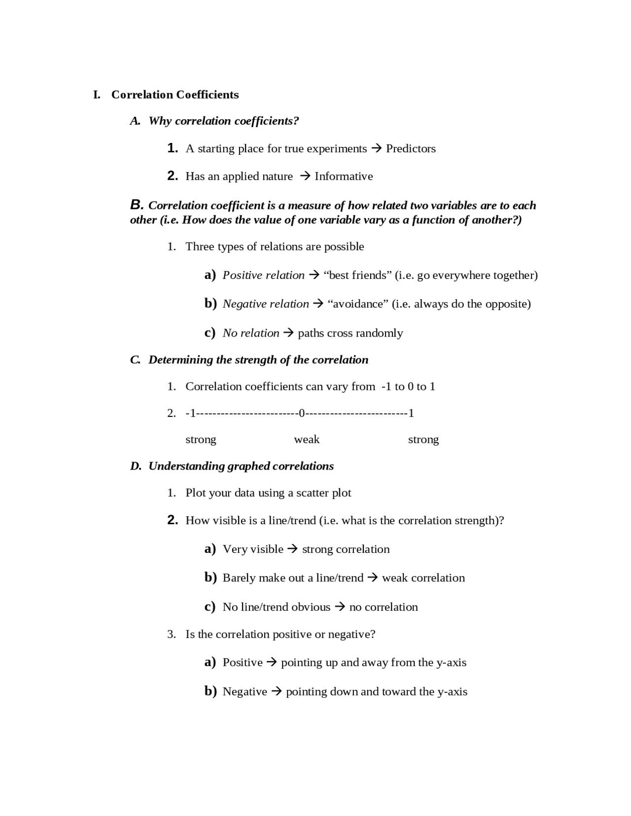 Correlation Coefficients Lecture Notes Psy 418 Docsity